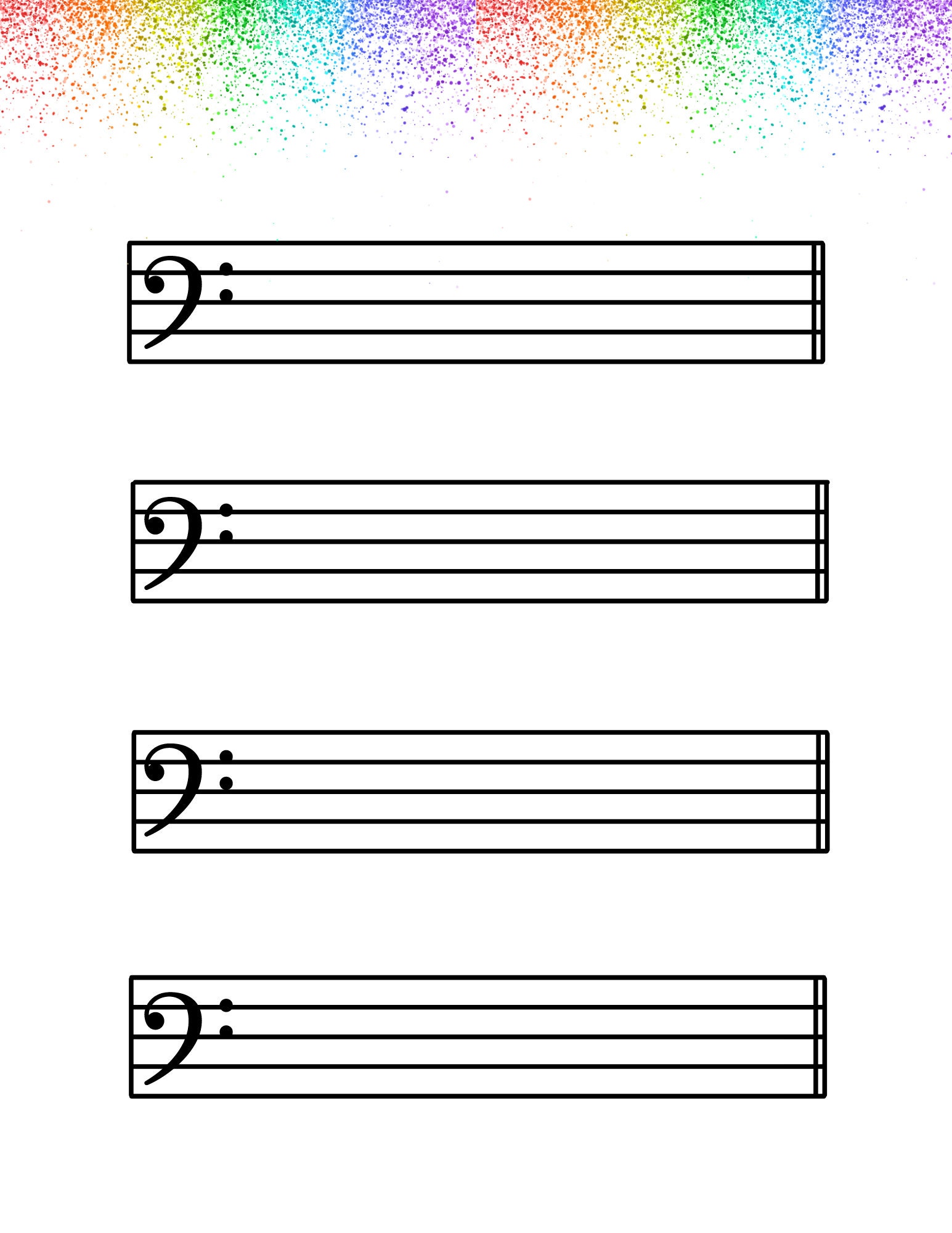 Manuscript Paper for Kids Manuscript Paper to Print Music Lesson Piano ...