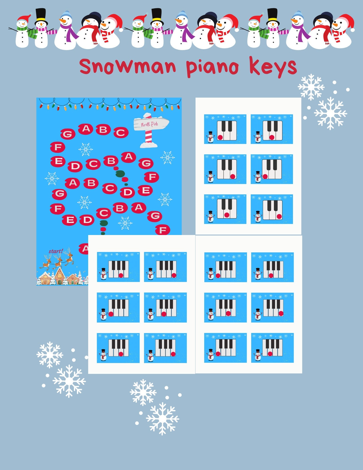 Piano Games Piano Lessons Piano Key Game Winter Piano Game Music ...