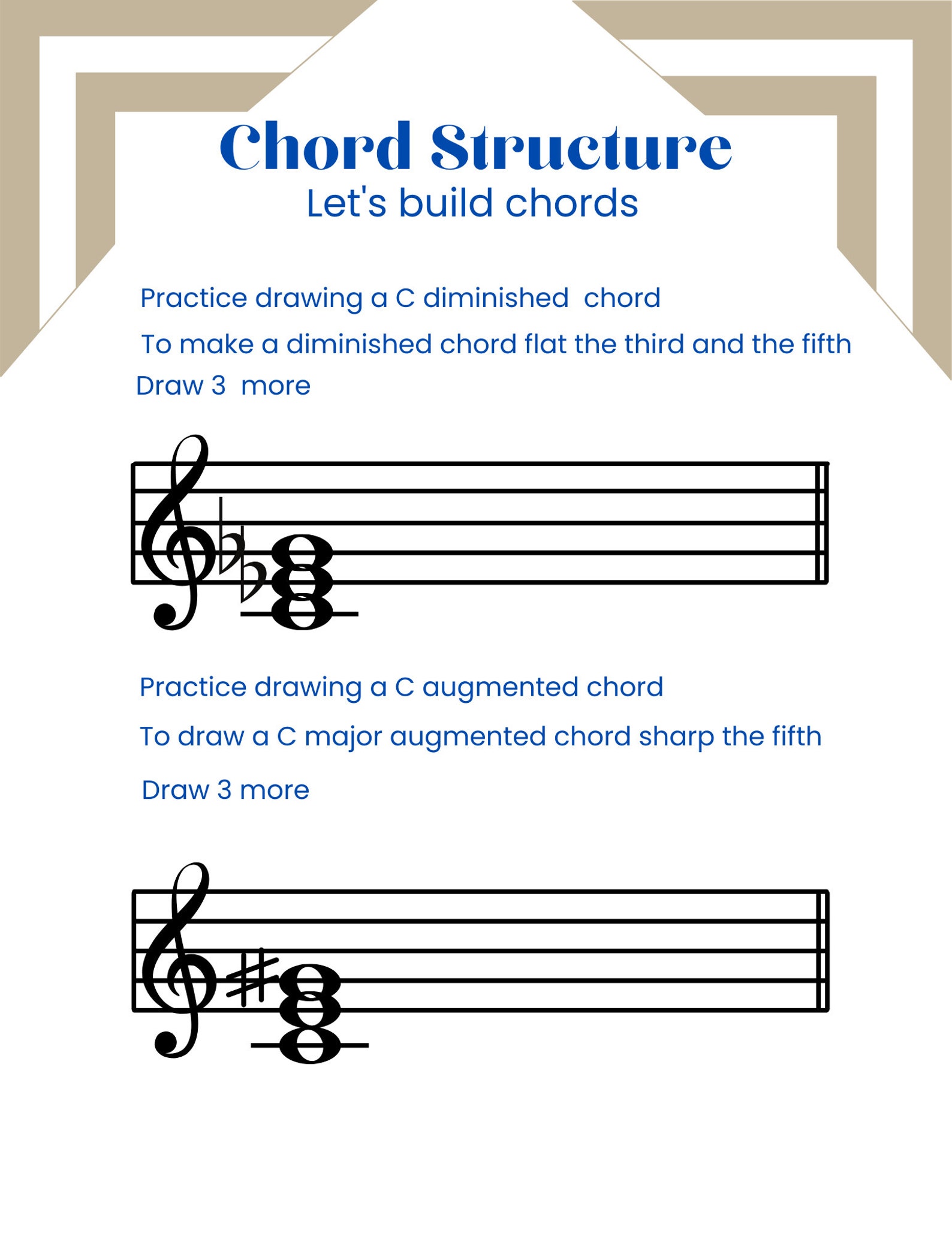Piano Worksheets Building Chords Music Worksheets Homeschool Worksheets ...