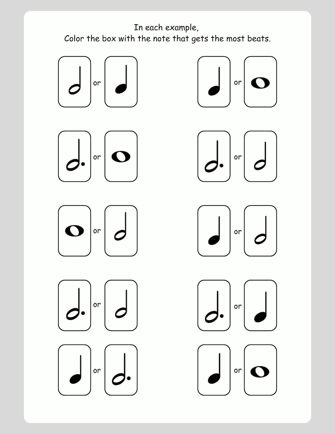 Music Note Worksheets Music Theory Worksheets Music Printable Music ...