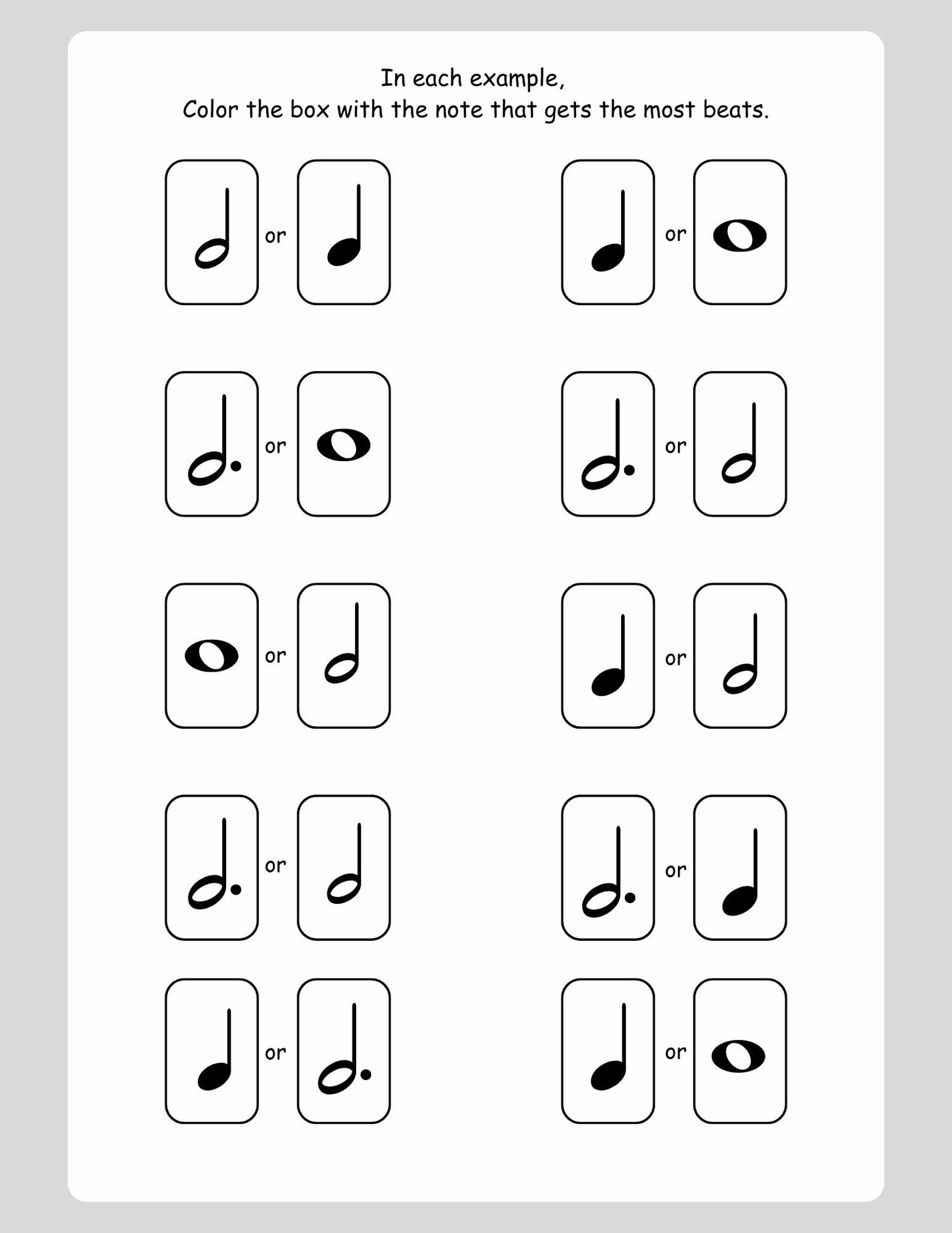 Music Note Worksheets Music Theory Worksheets Music Printable Music ...