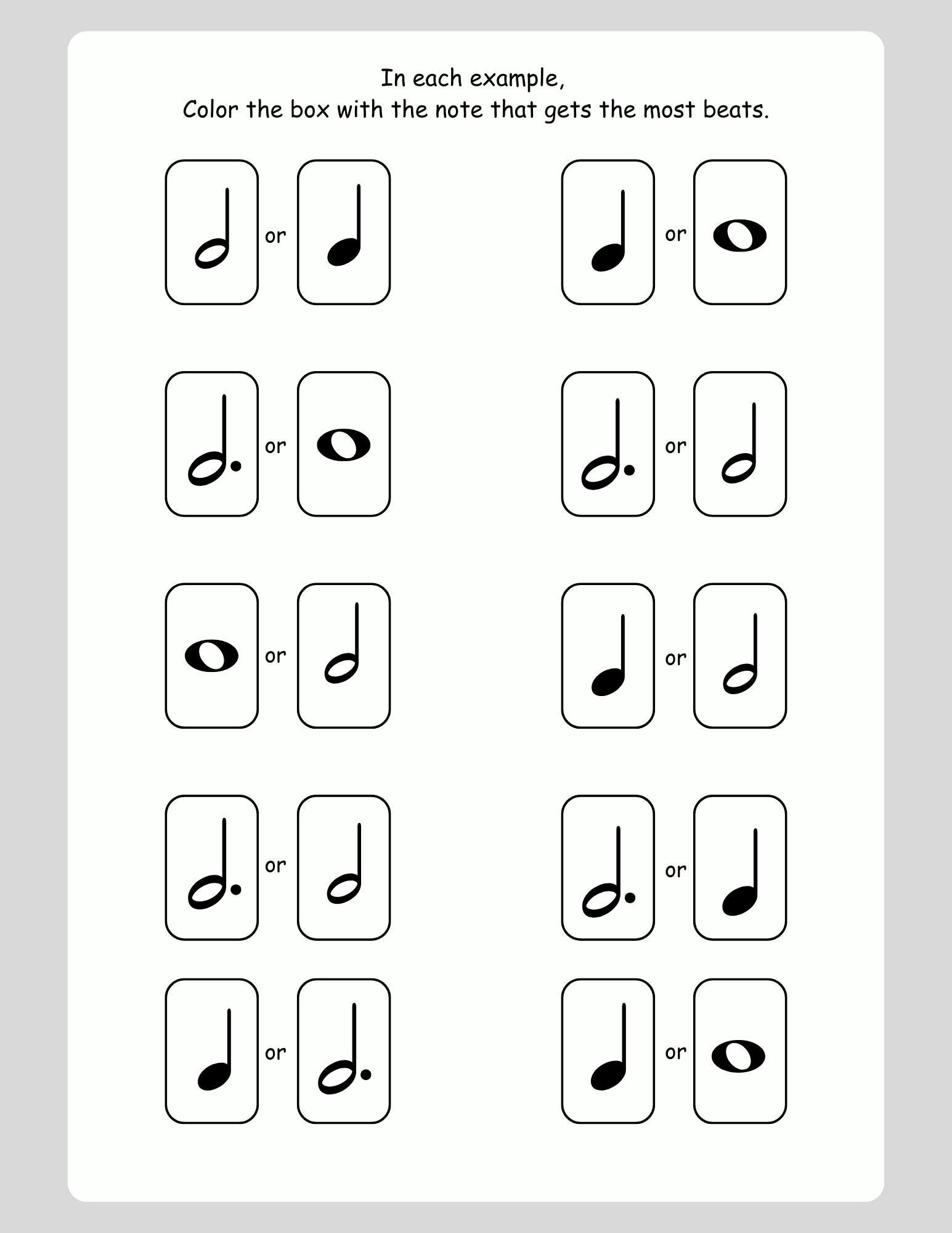 Music Note Worksheets Music Theory Worksheets Music Printable Music ...