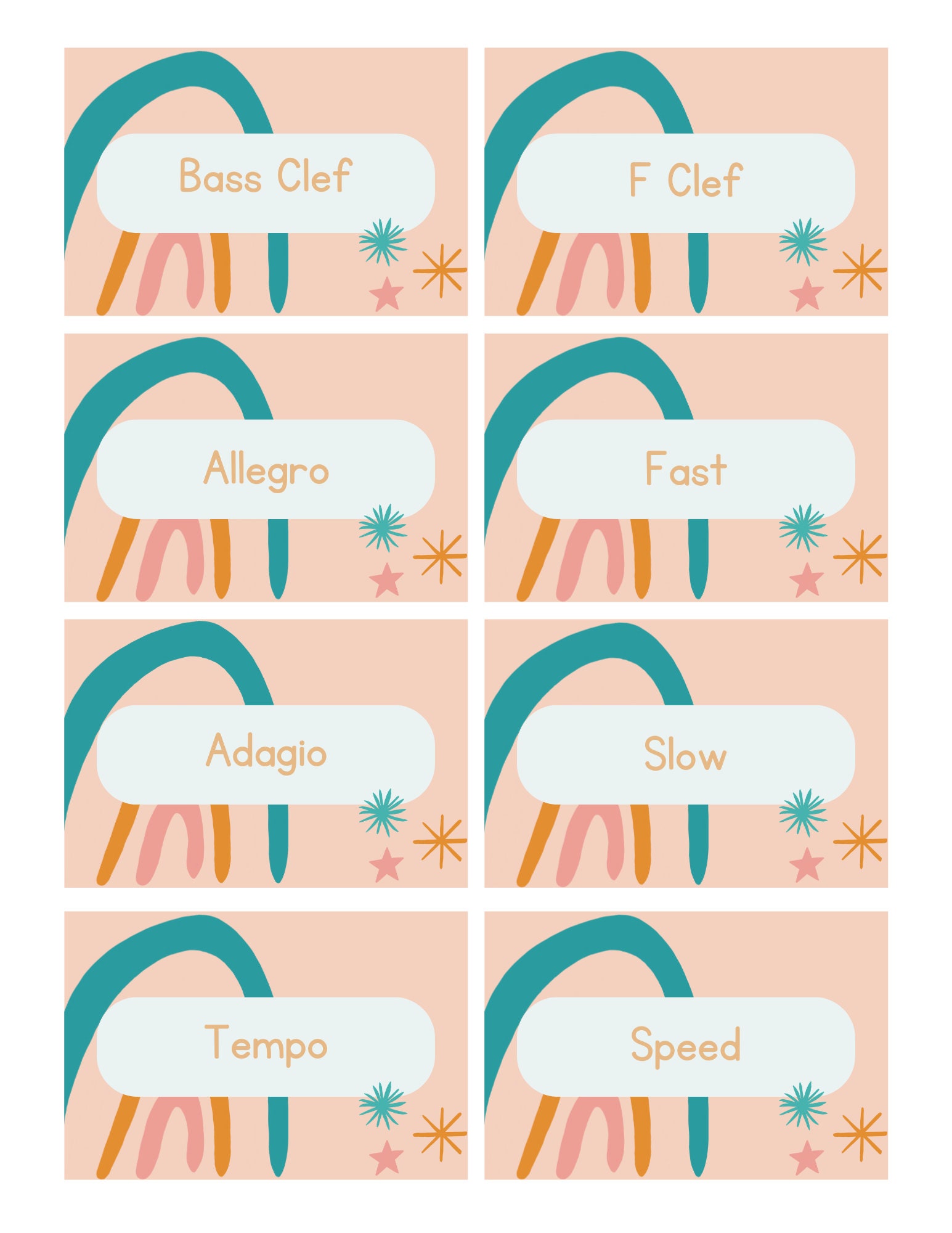 Music Vocabulary Flashcards Piano Lessons Music Lessons Homeschool ...