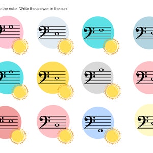 Music Theory Worksheets Music Printable Piano Homework Music Lesson ...