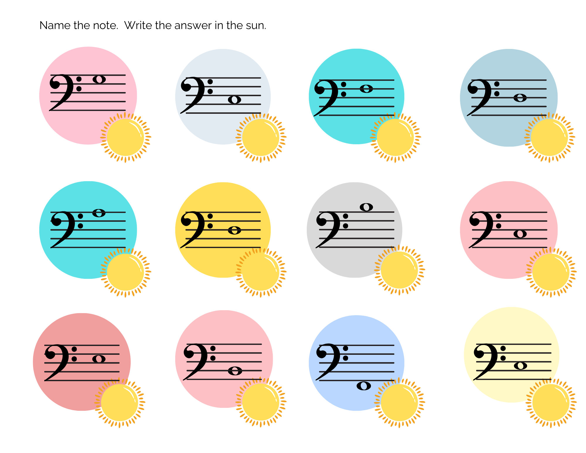 Music Theory Worksheets Music Printable Piano Homework Music Lesson ...