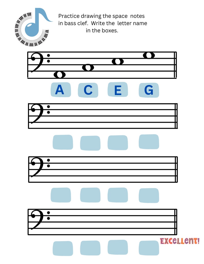 Music Worksheets Music Printable Piano Lesson Music Lesson Homeschool ...