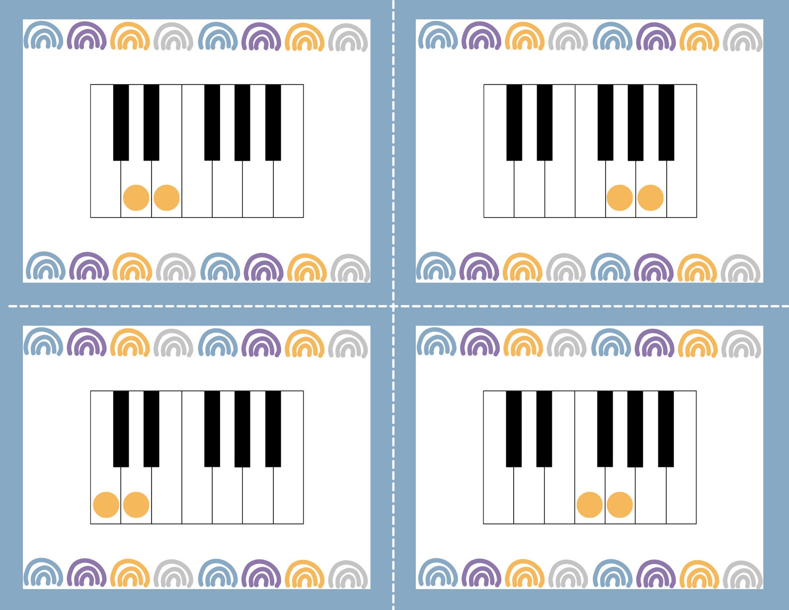 Piano Key Steps and Skips Music Theory Game Group Lessons Piano Lesson ...