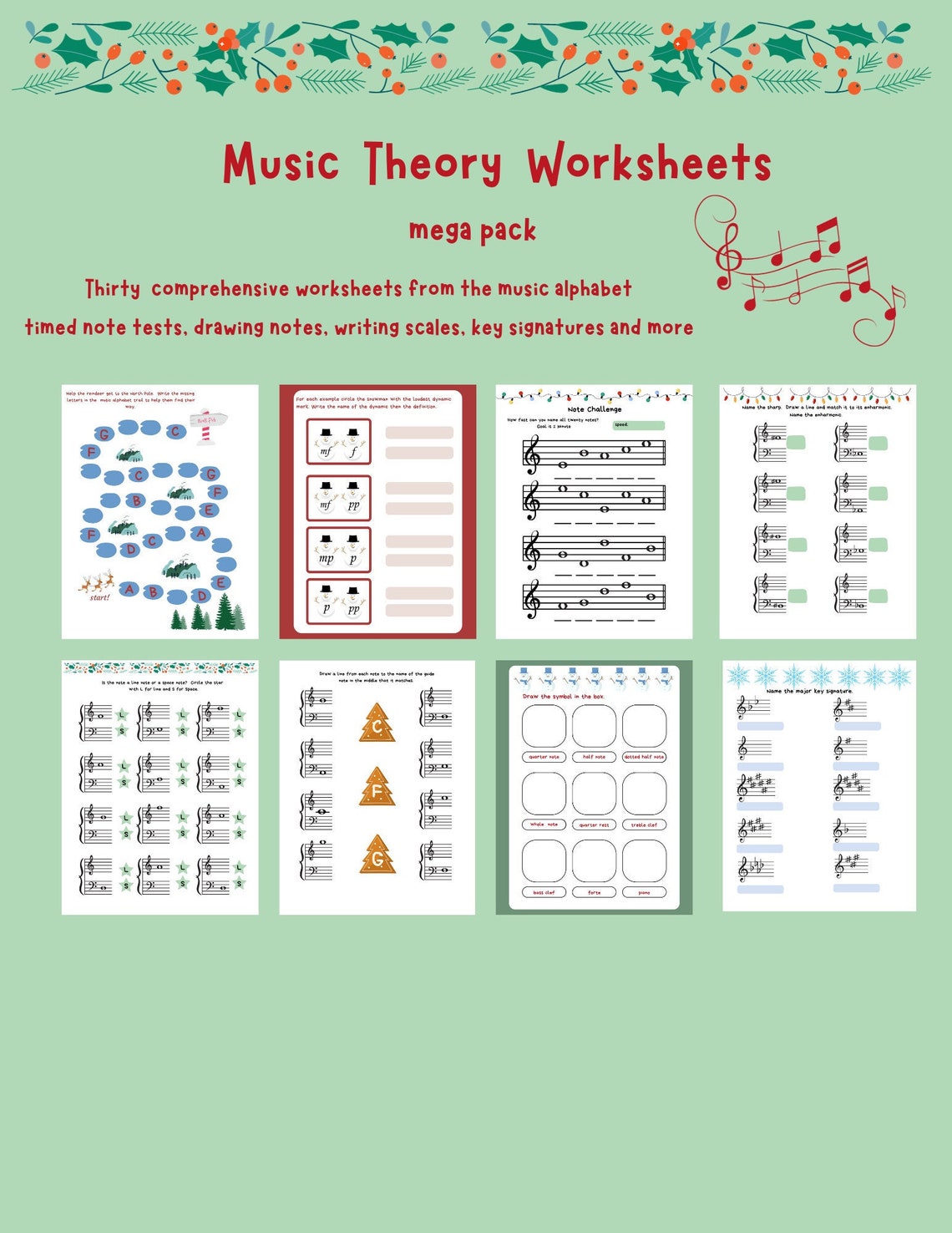 Music Worksheets Music Theory Worksheets Piano Lessons Music Class ...