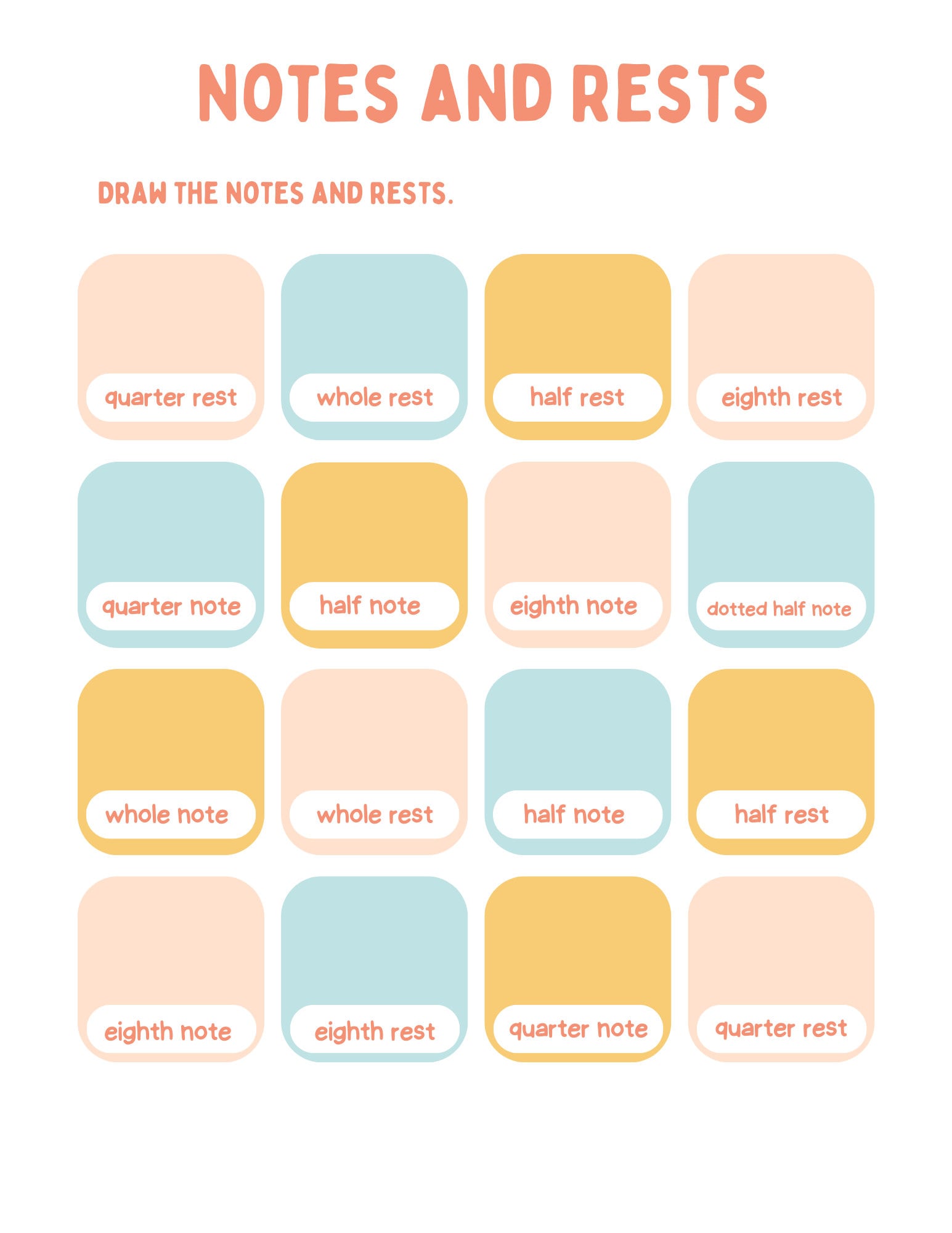 Music Worksheets Printable Music Theory Worksheets Homeschool Music ...