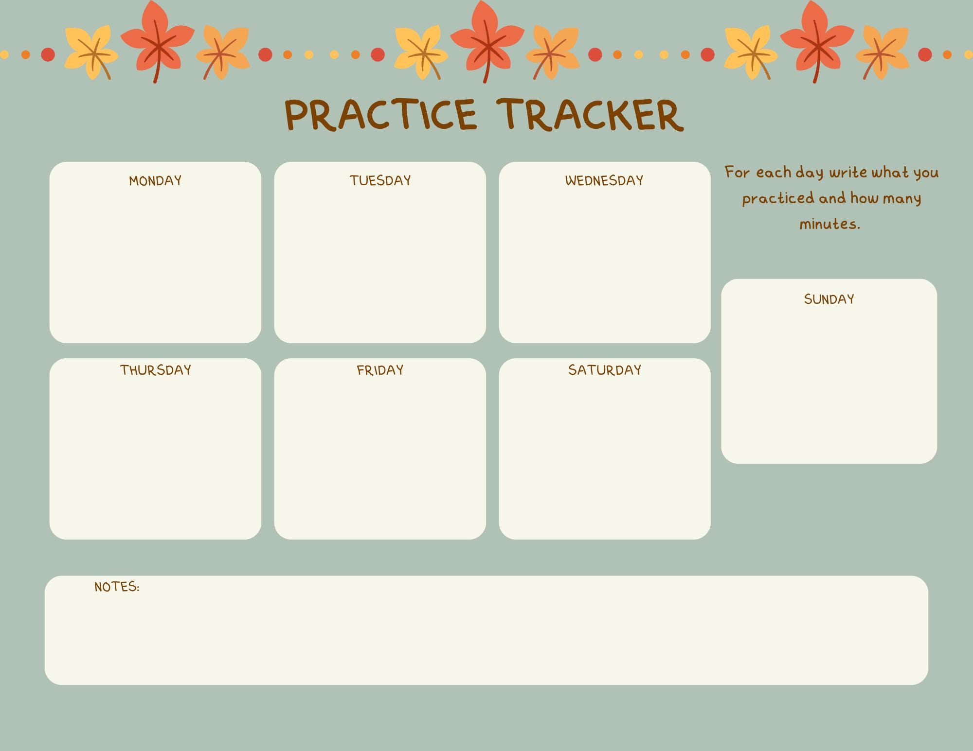 Music Lesson Practice Tracker Lesson Notes Music Lesson Piano Lesson ...