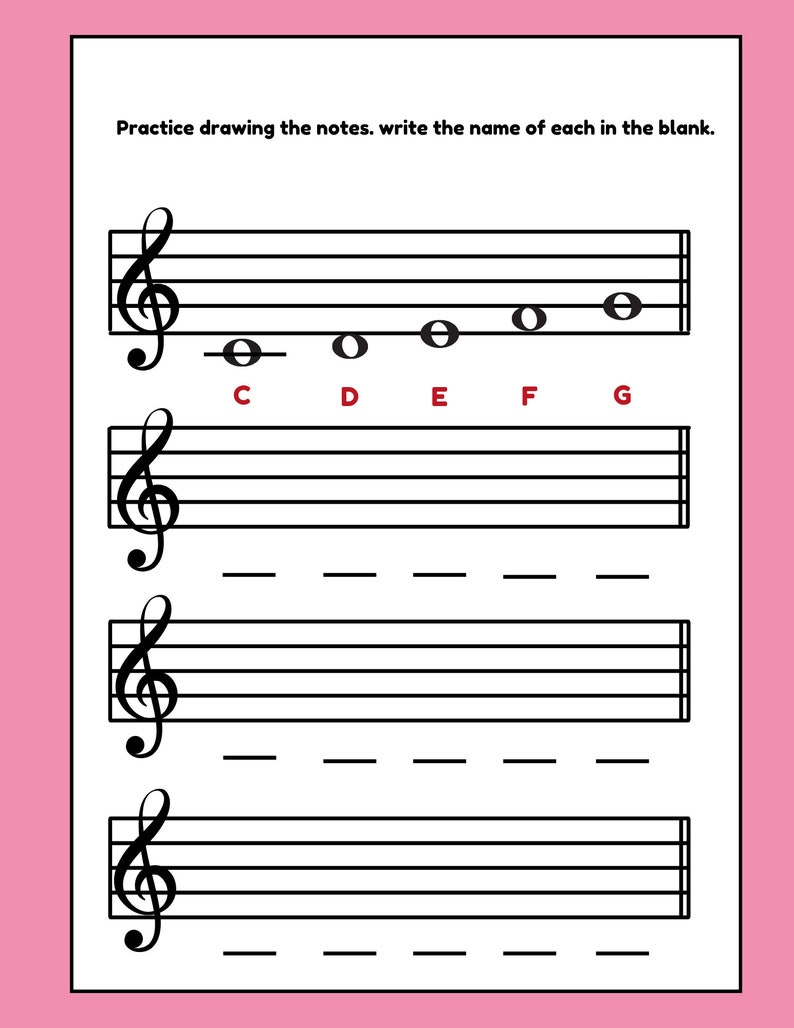Music Worksheets Music Printable Music Education Music Theory for Kids ...