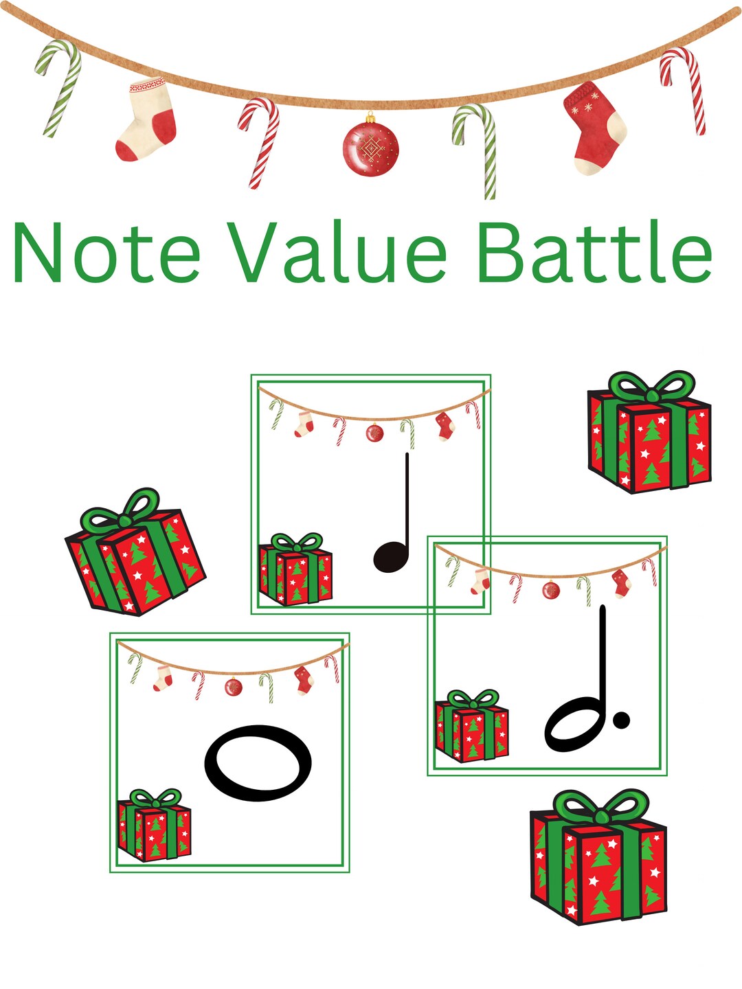 Note Value Battle - Etsy