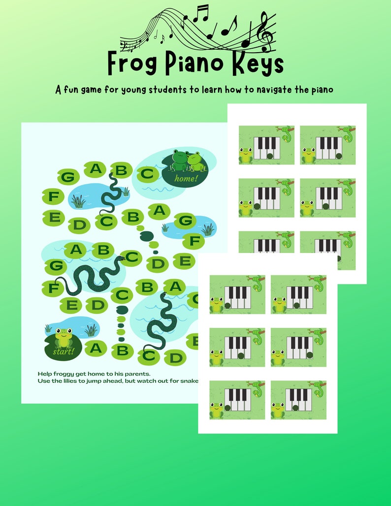 Beginning Piano Game Bundle Piano Games Music Games Music Education ...