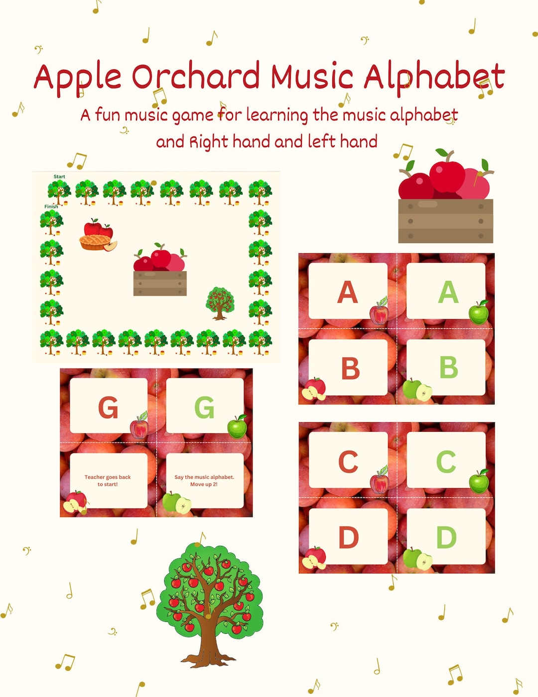 Music Alphabet Game Group Piano Lesson Music Lesson Music Education ...