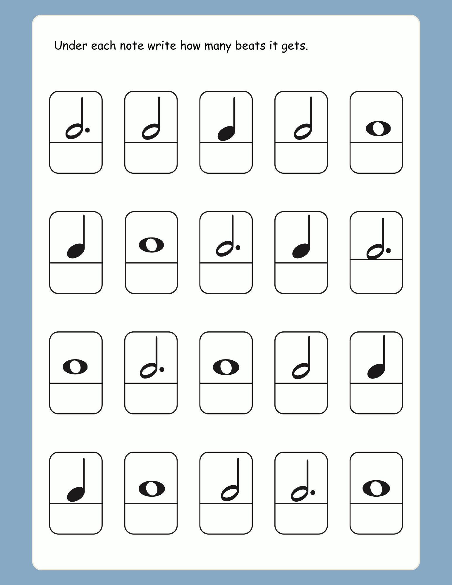 Music Note Worksheets Music Theory Worksheets Music Printable Music ...