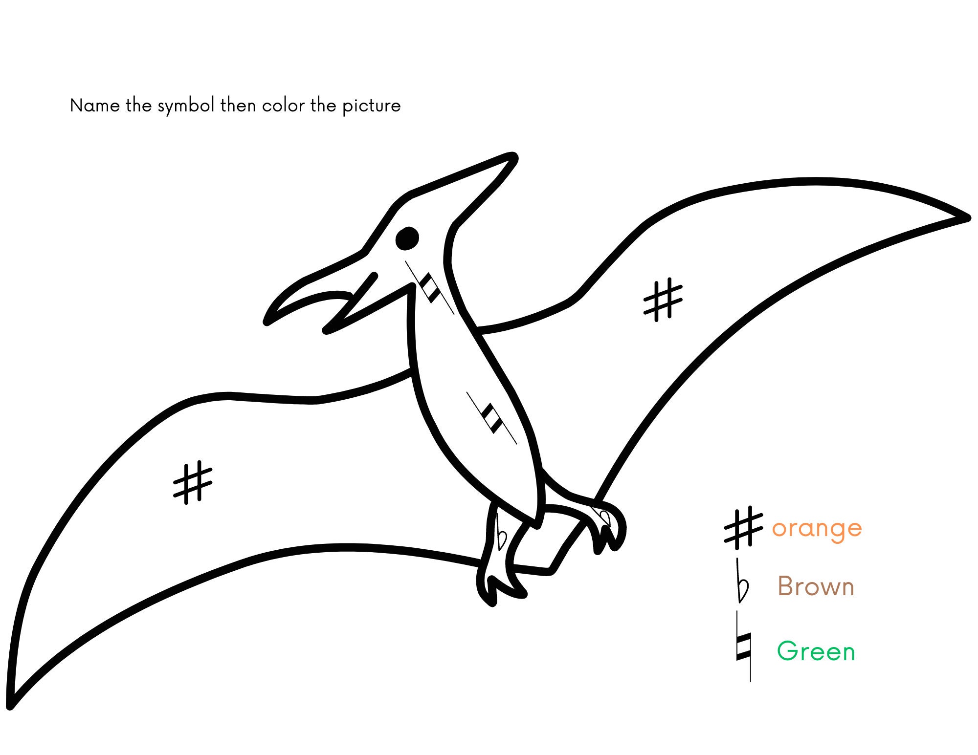 Dinosaur Music Symbol Piano Worksheets Music Worksheets Piano Lesson ...