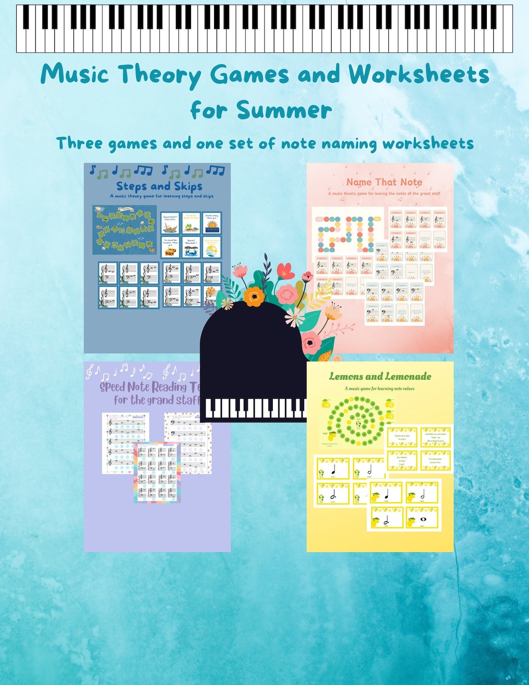 Music Theory Games and Worksheets - Etsy