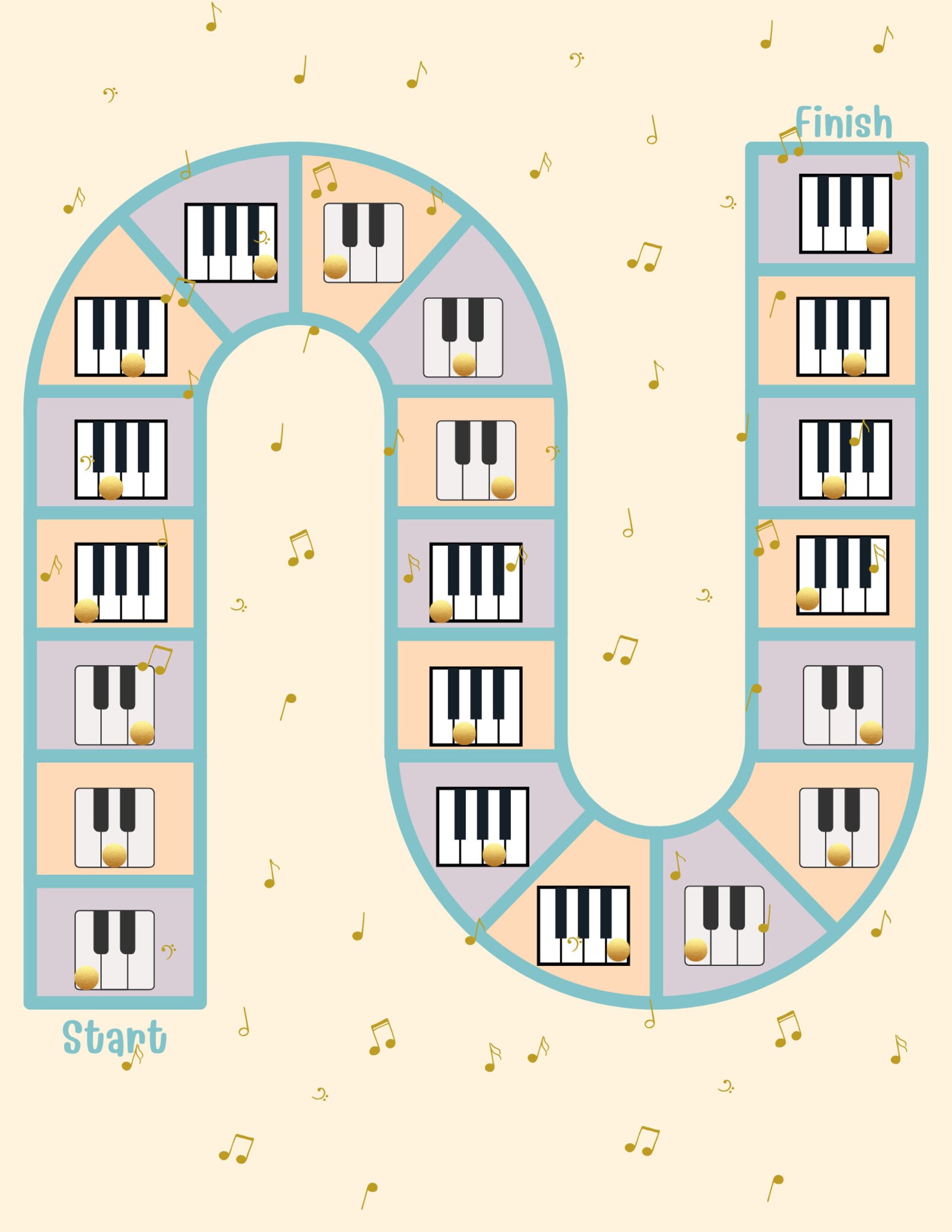 Piano Keys and Letters Piano Game Music Game Music Theory Game ...