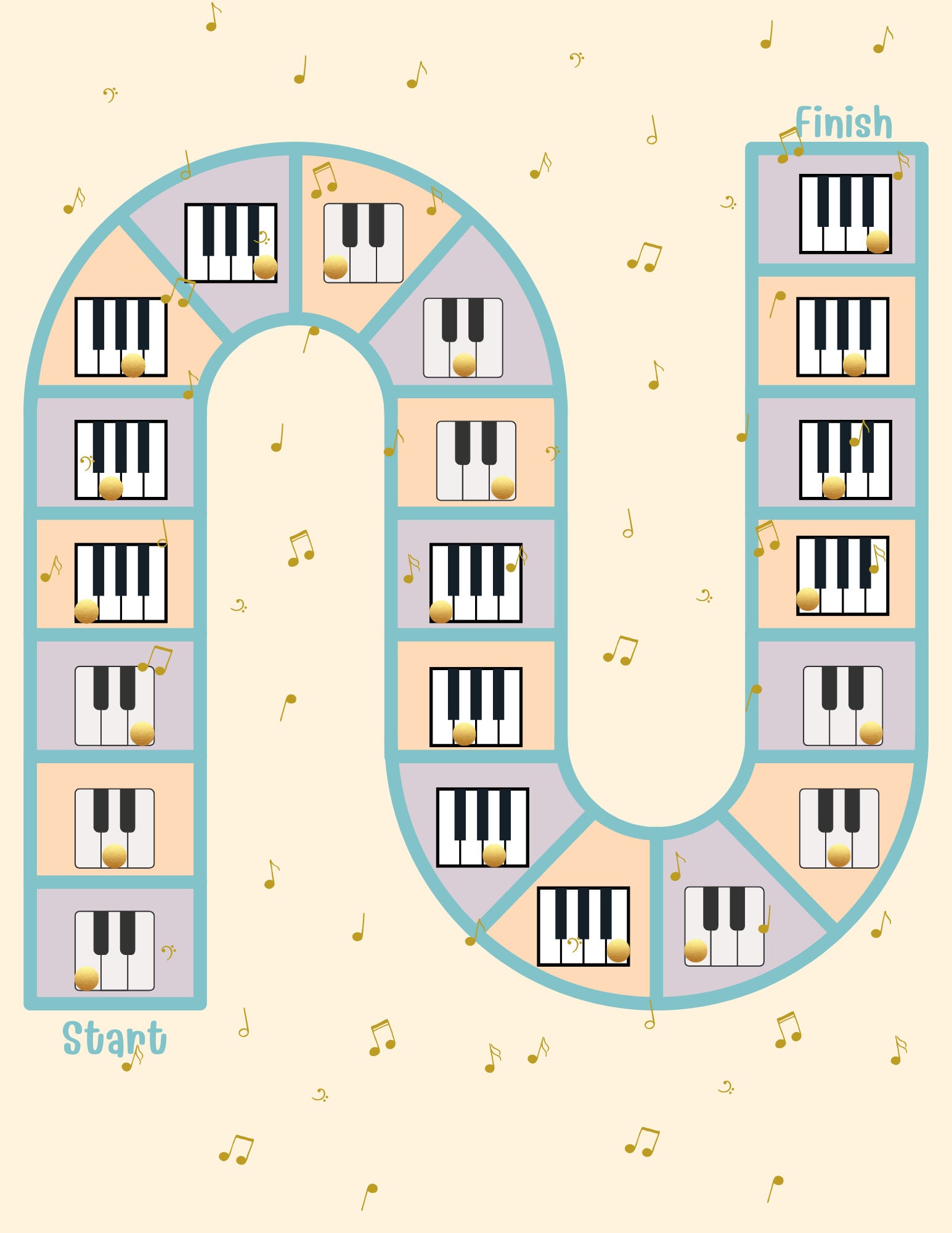 Piano Keys and Letters Piano Game Music Game Music Theory Game ...