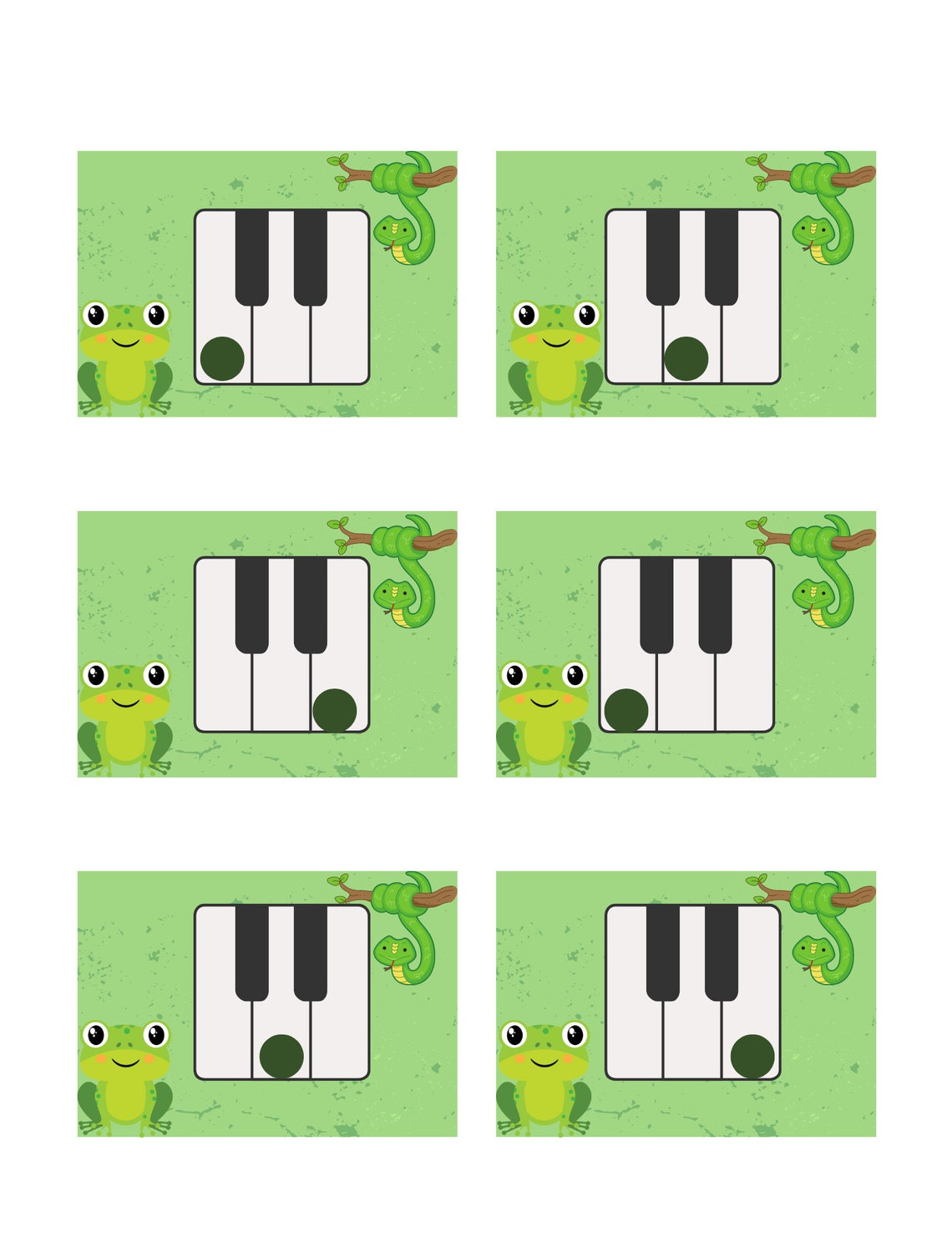 Frog Piano Keys Piano Lesson Group Piano Music Lesson Homeschool Music ...