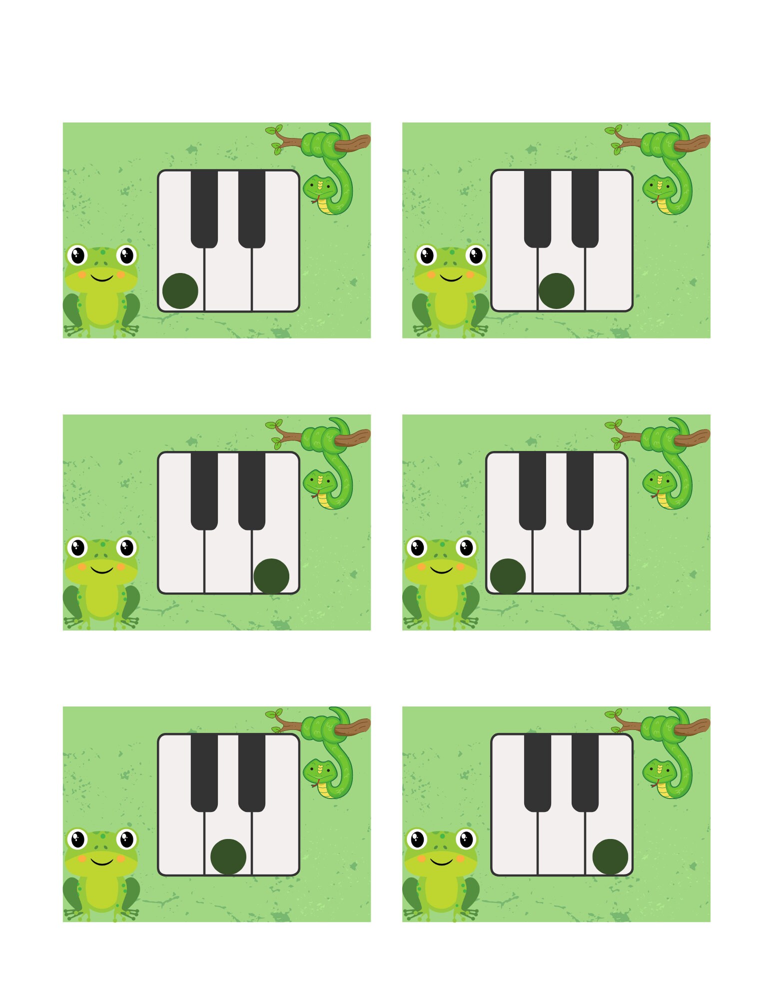 Frog Piano Keys Piano Lesson Group Piano Music Lesson Homeschool Music ...
