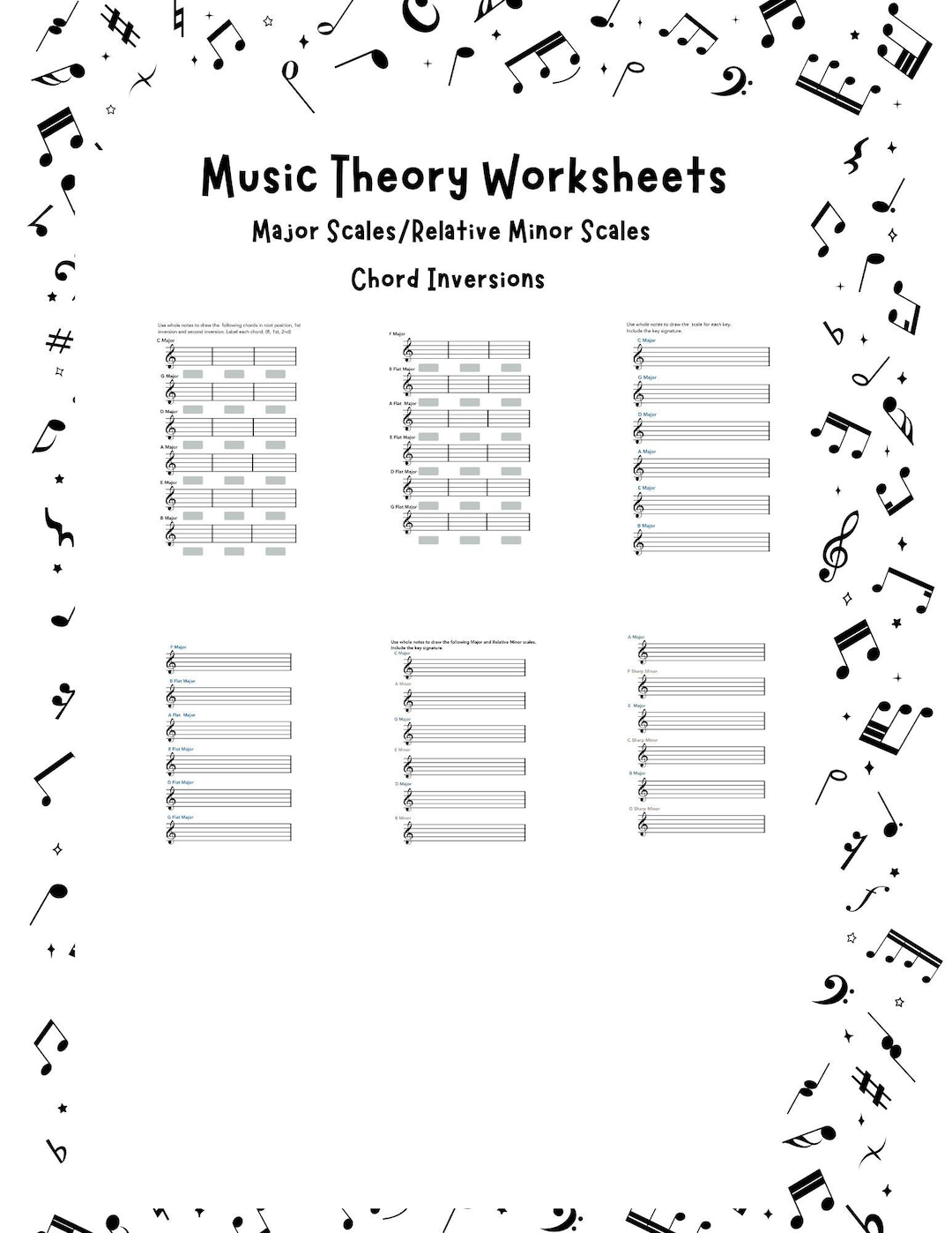 Music Theory Worksheets Music Worksheets Music Printable Homeschool ...