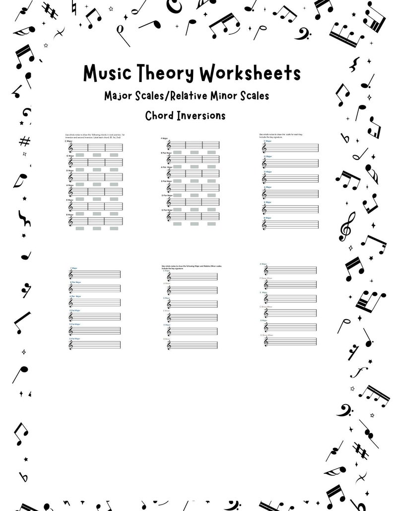Music Theory Worksheets Music Worksheets Music Printable Homeschool ...