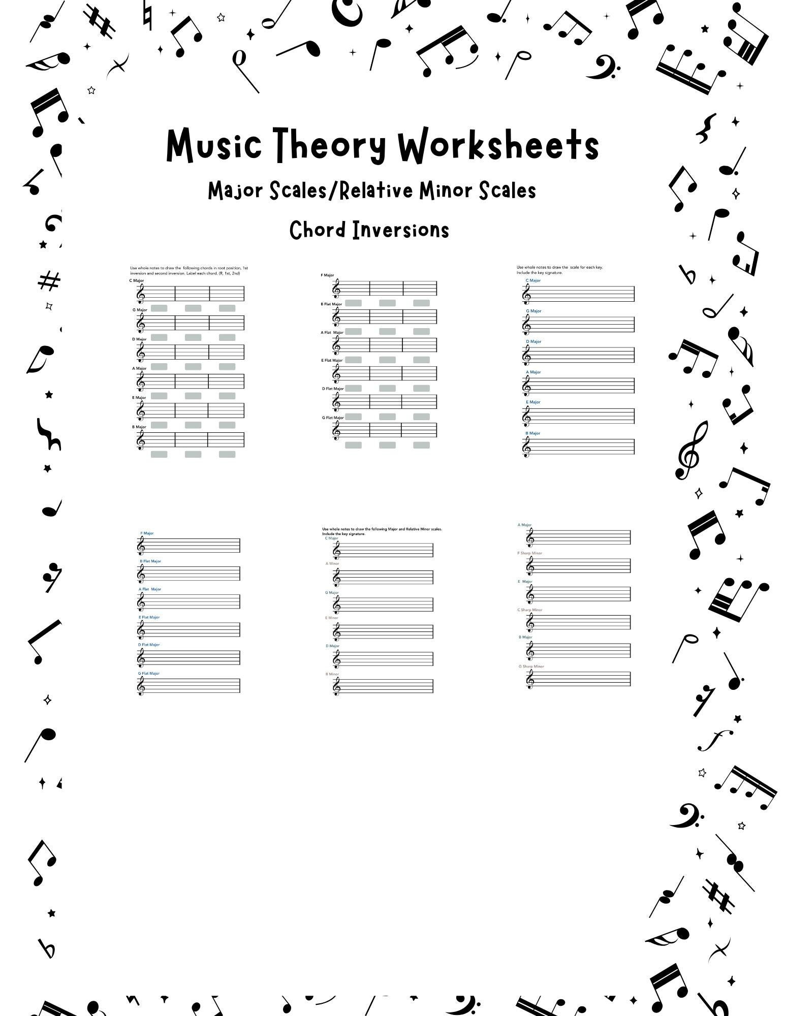 Music Theory Worksheets Music Worksheets Music Printable Homeschool ...