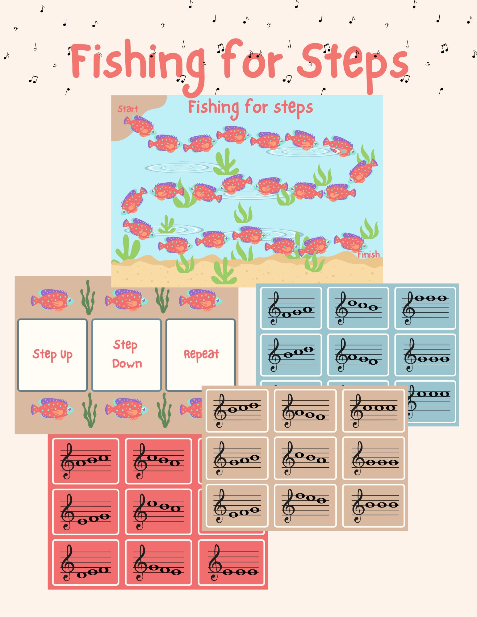 Beginning Piano Game Bundle Piano Games Music Games Music Education ...