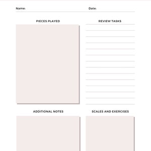 Music Assignment Printable. Music Lesson Piano Lesson Music Teacher ...