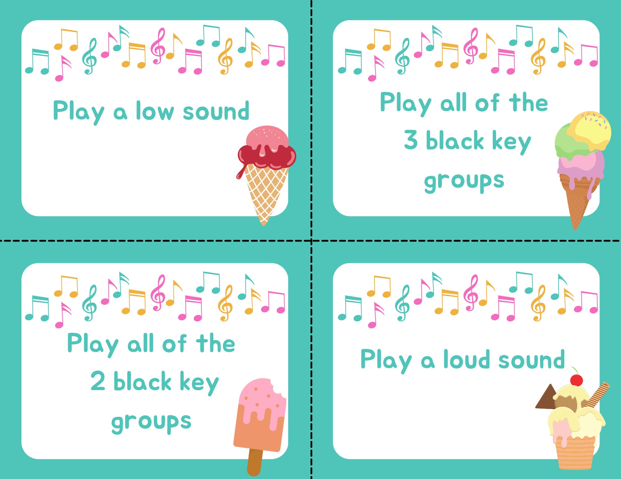 Piano Game Group Piano Lesson Piano Keys Music Game Piano Activity ...