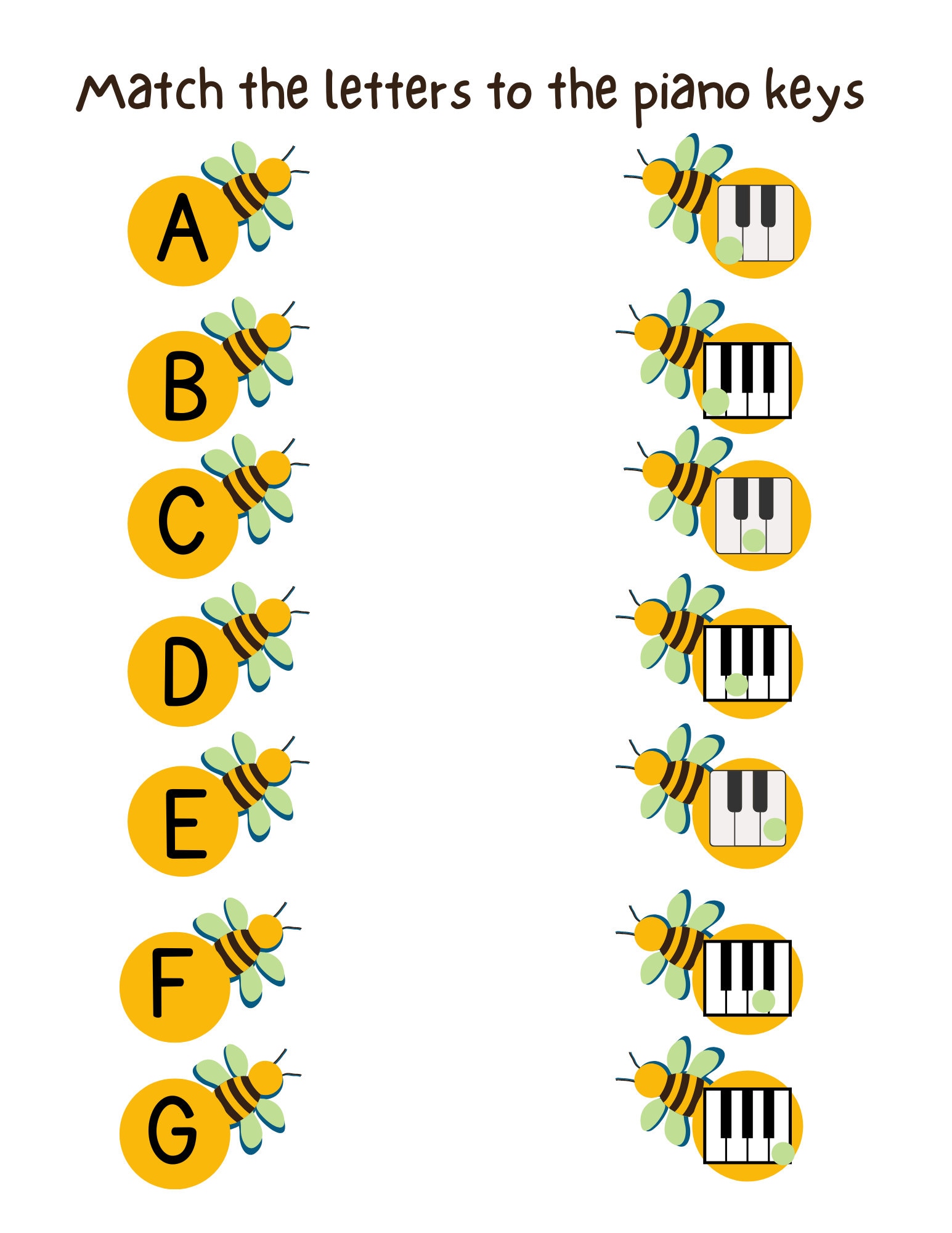 Piano Worksheets Beginning Piano Music Theory Worksheets Piano Lessons ...