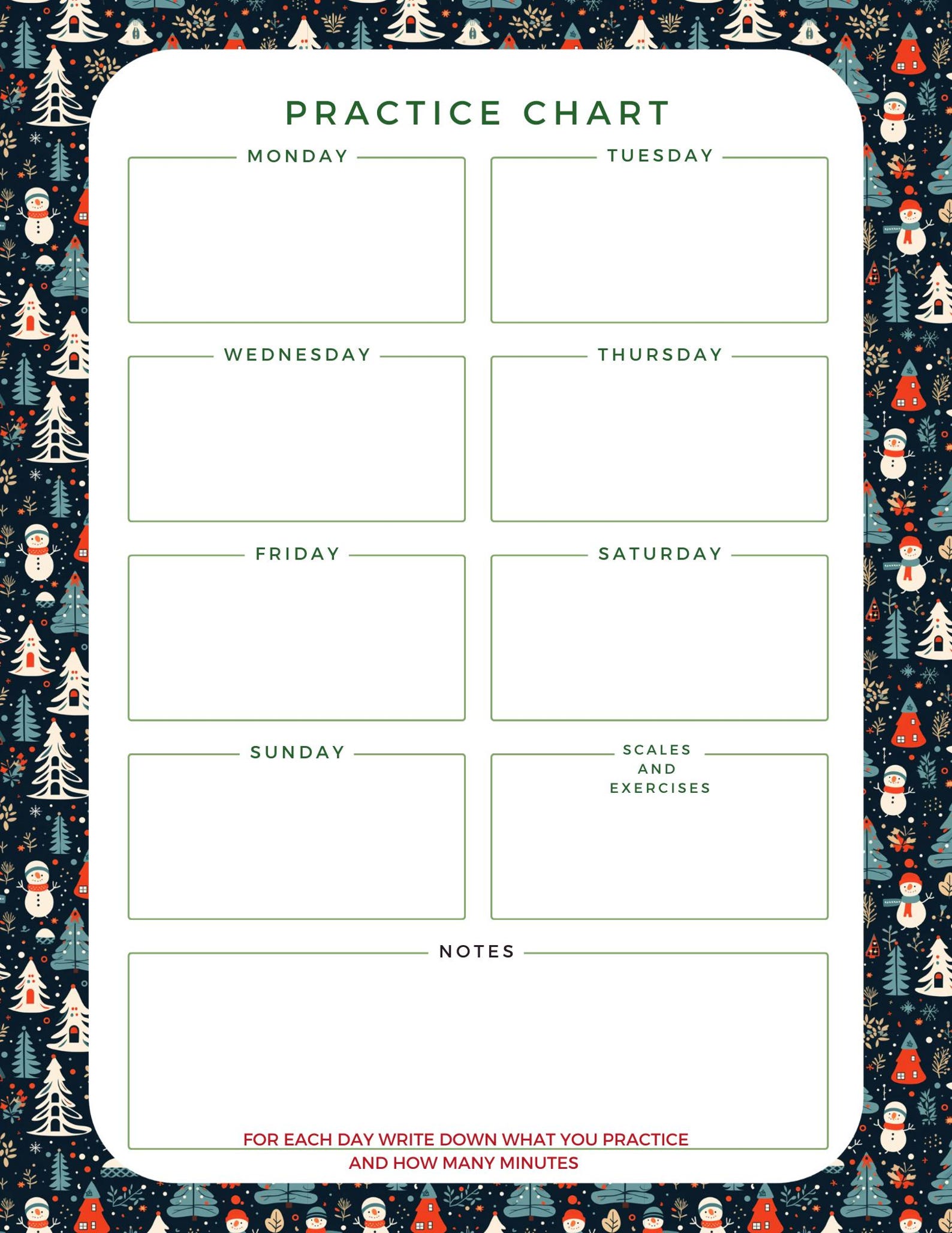 Music Lesson Practice Charts Lesson Notes Music Lesson Piano Lesson ...