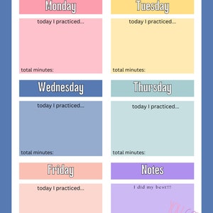 Music Assignment Sheets Piano Lessons Music Lessons Teacher Printable ...
