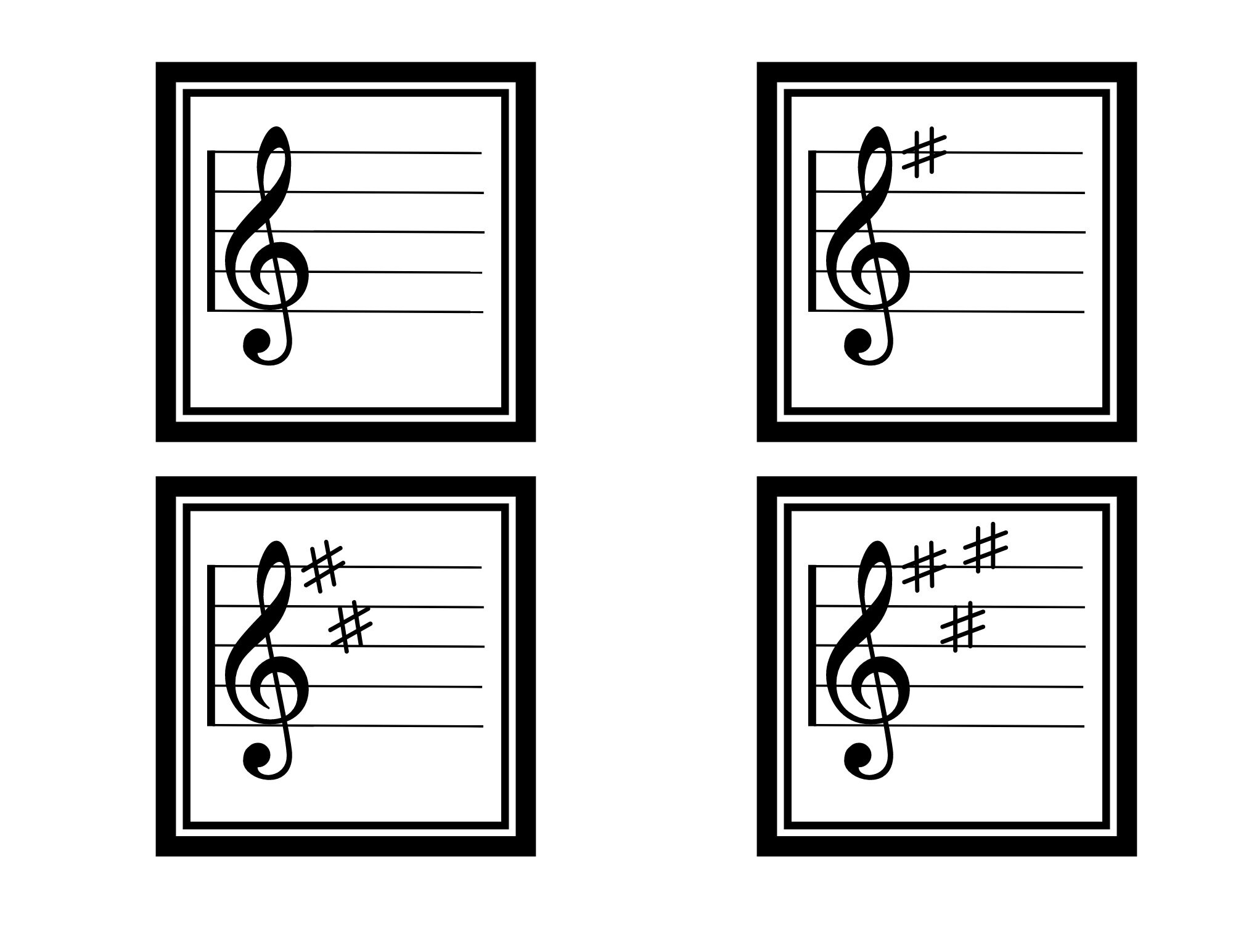 Key Signature Flashcards Piano Lessons Music Lessons Music Flashcards ...