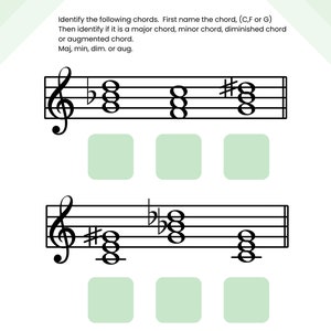 Piano Worksheets Building Chords Music Worksheets Homeschool Worksheets ...