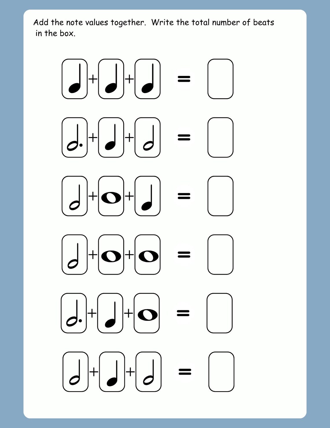 Music Note Worksheets Music Theory Worksheets Music Printable Music ...