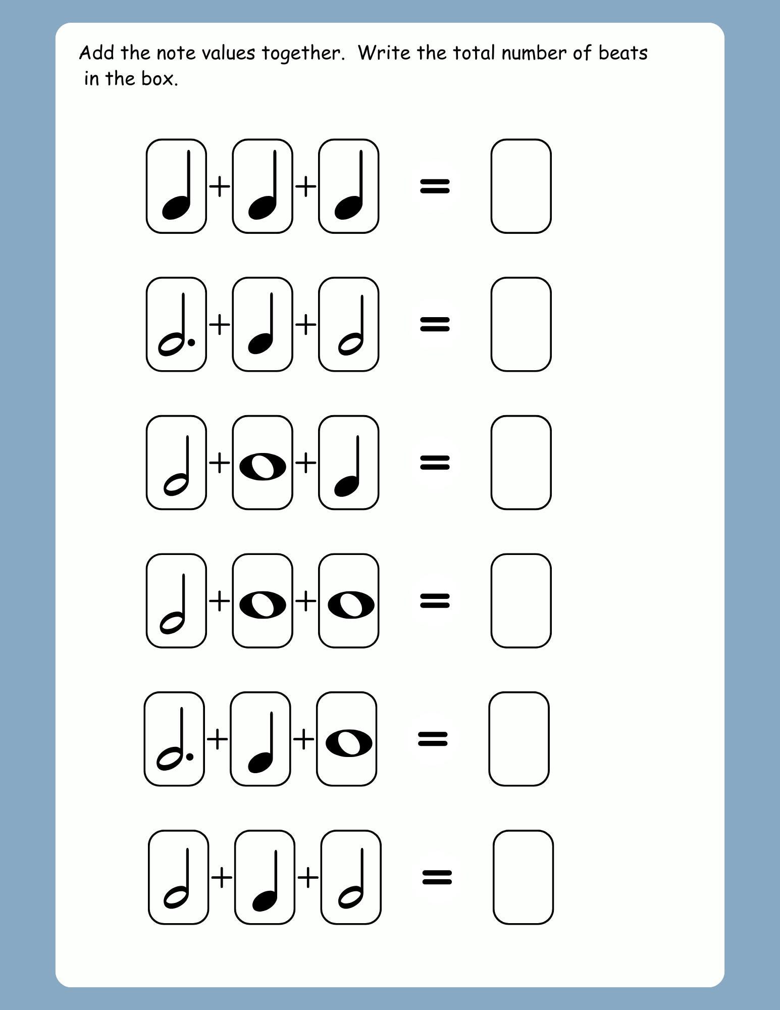 Music Note Worksheets Music Theory Worksheets Music Printable Music ...