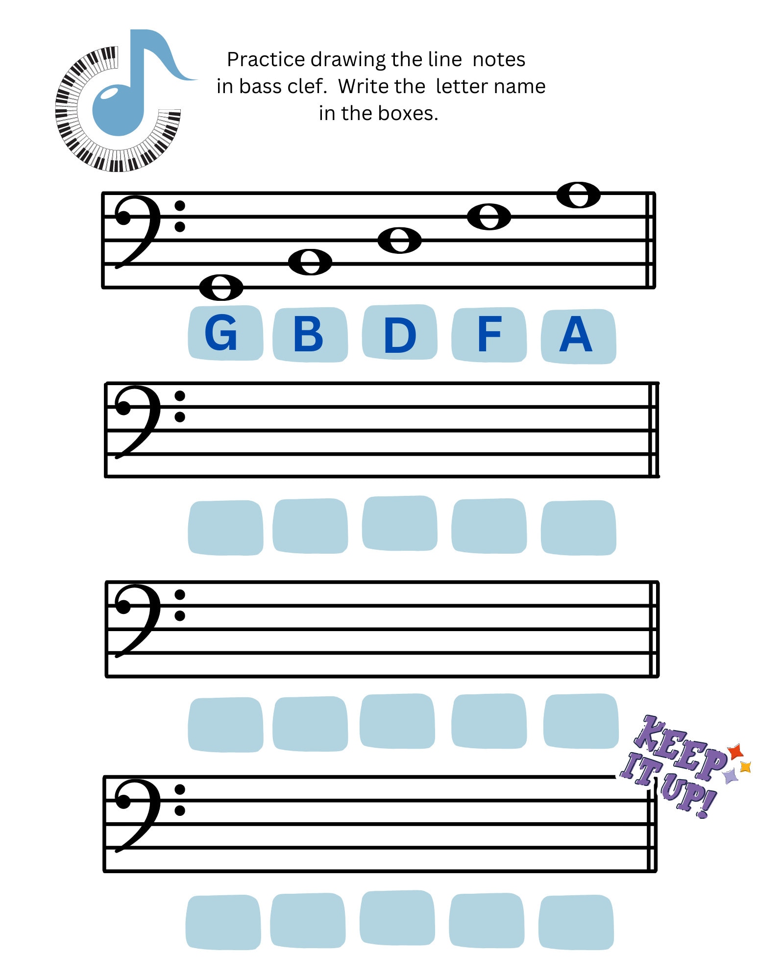 Music Worksheets Music Printable Piano Lesson Music Lesson Homeschool ...