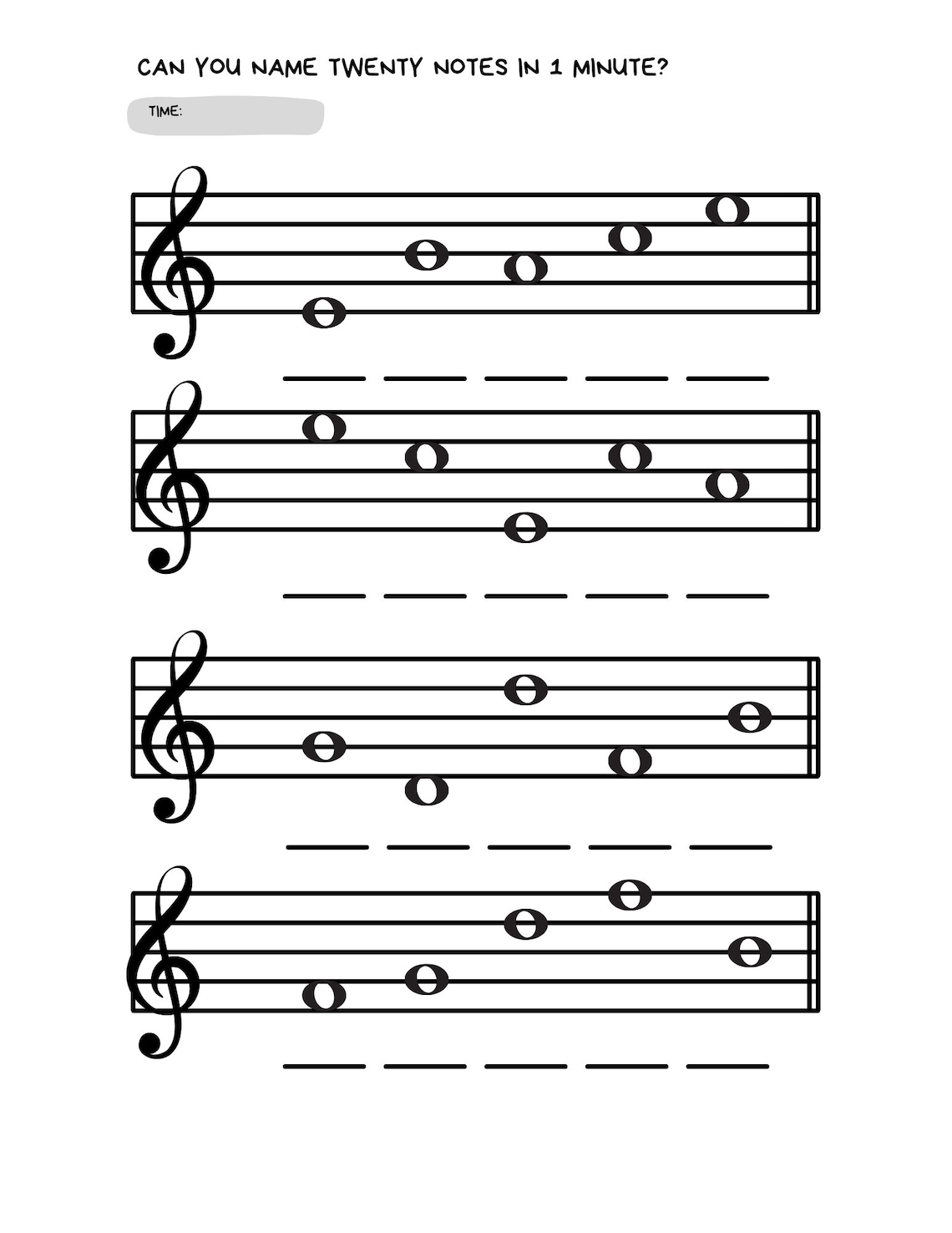 Music Worksheets Basic Note Reading Treble Clef Worksheets Bass Clef ...