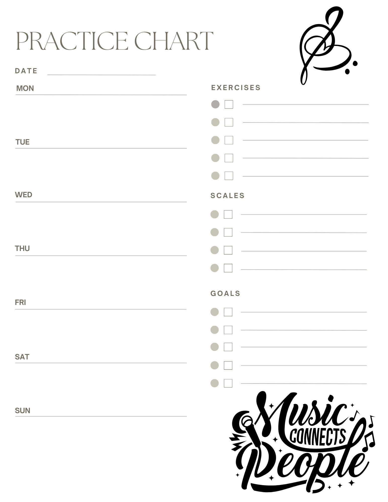 Music Practice Charts Practice Tracker Music Lesson Piano Lesson Piano ...