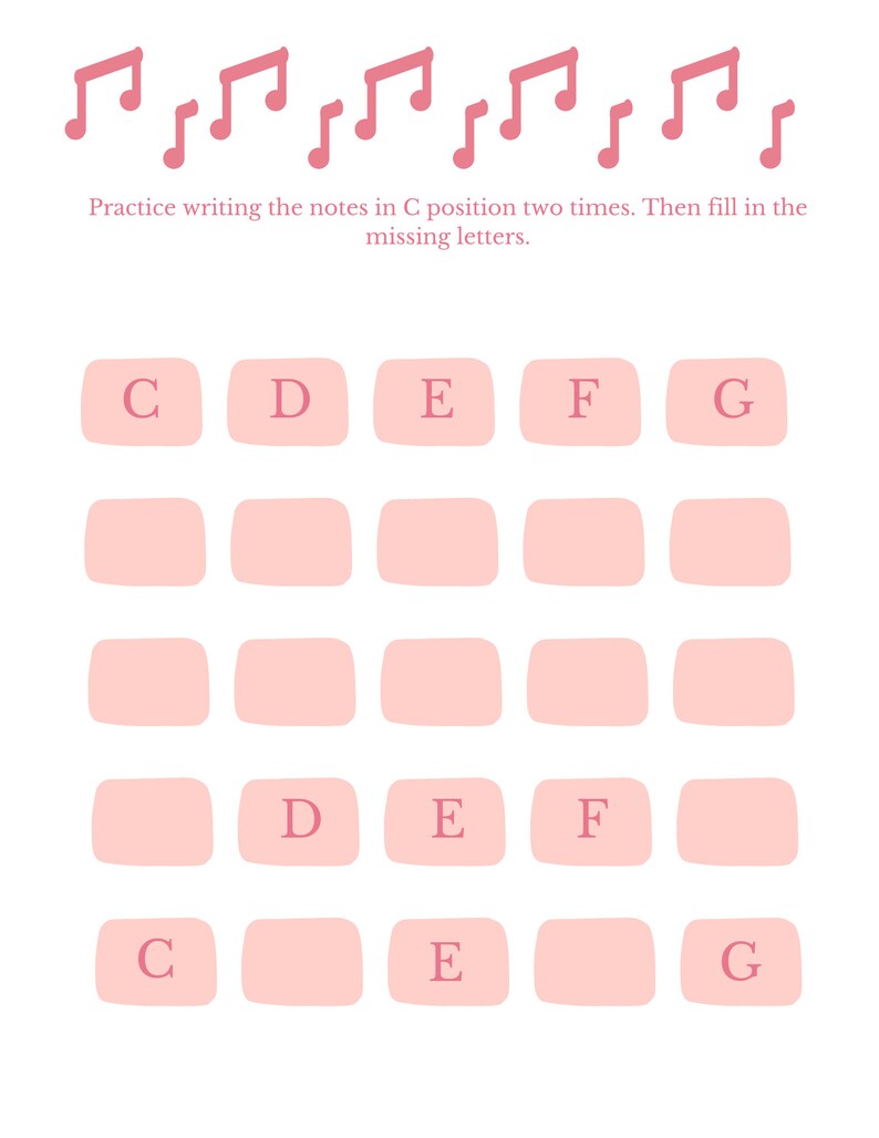 Mother's Day Composition Piano Lesson Activity Music Lesson Homeschool ...