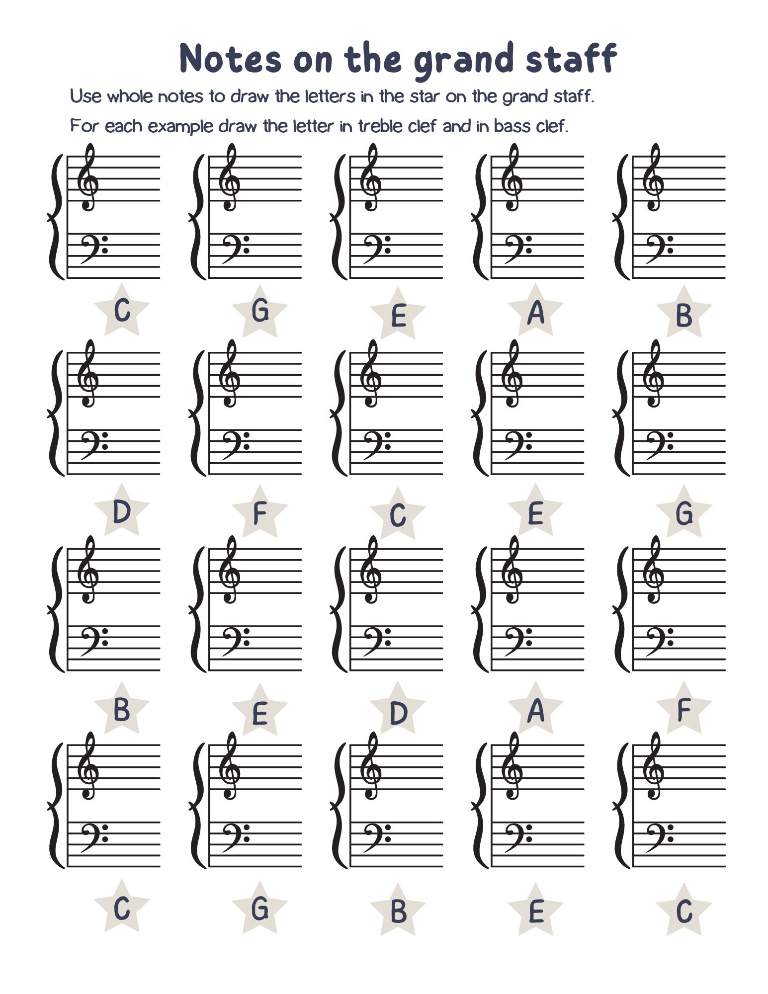 Music Theory Worksheets Music Education Music Printable Homeschool ...