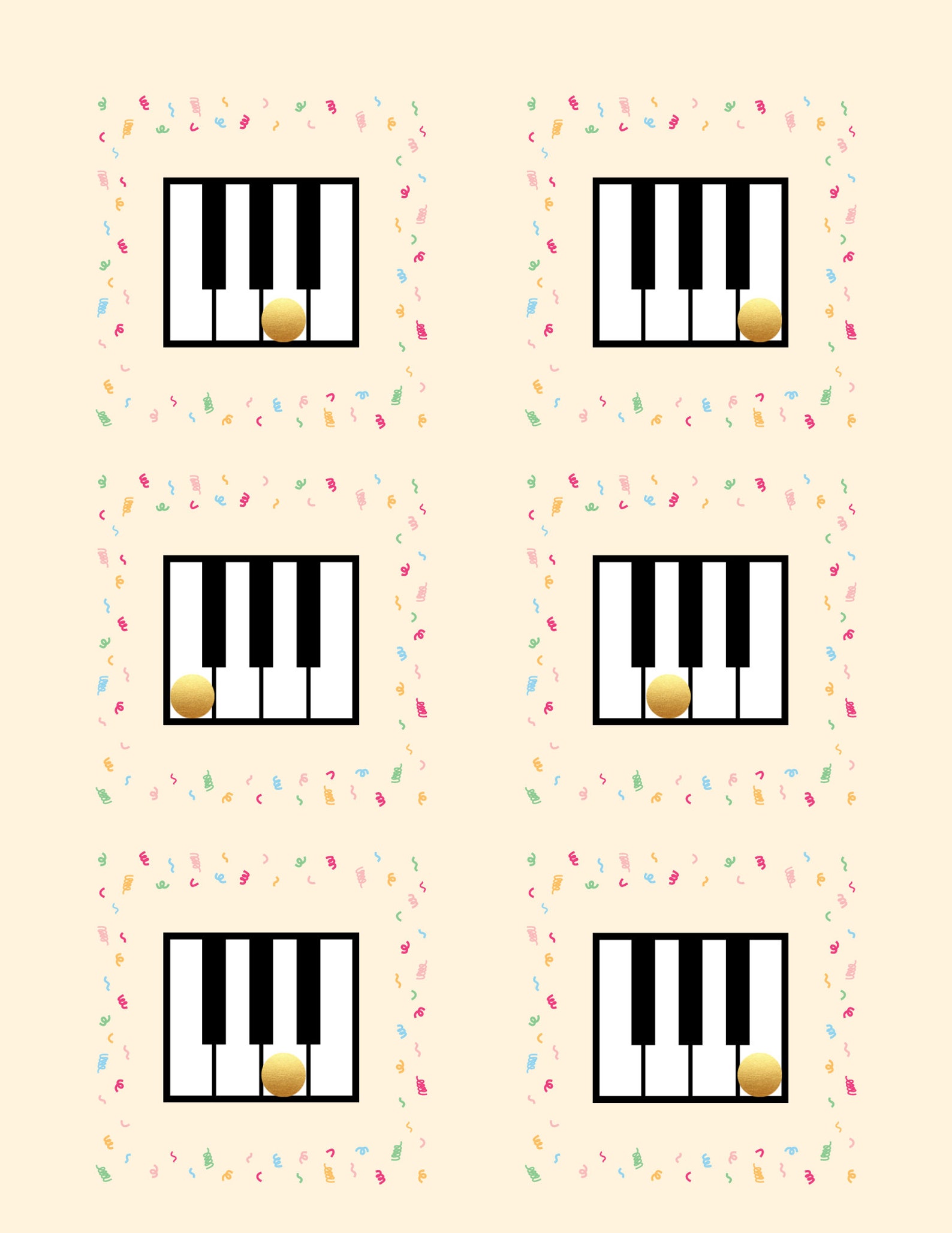 Piano Keys and Letters Piano Game Music Game Music Theory Game ...
