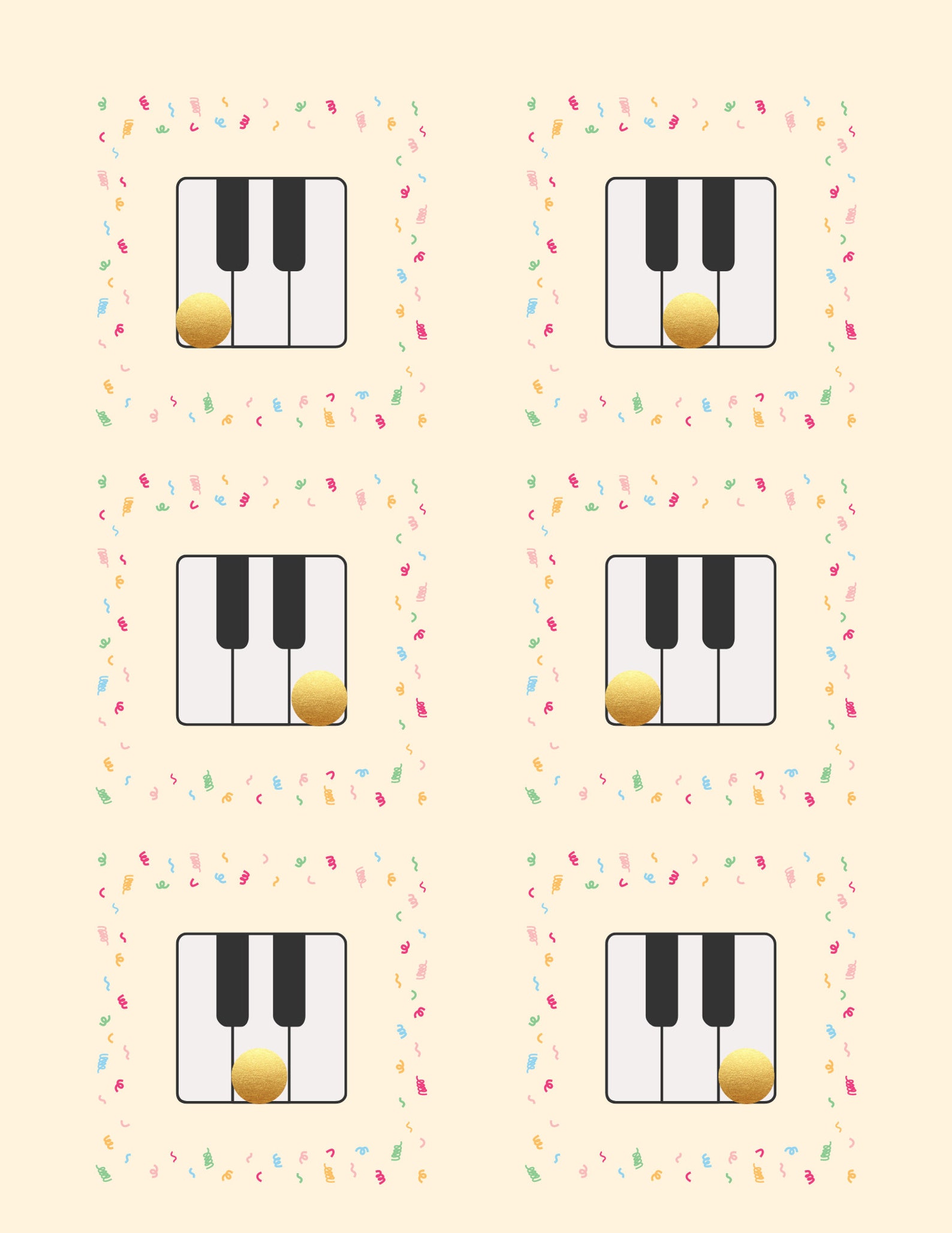 Piano Keys and Letters Piano Game Music Game Music Theory Game ...