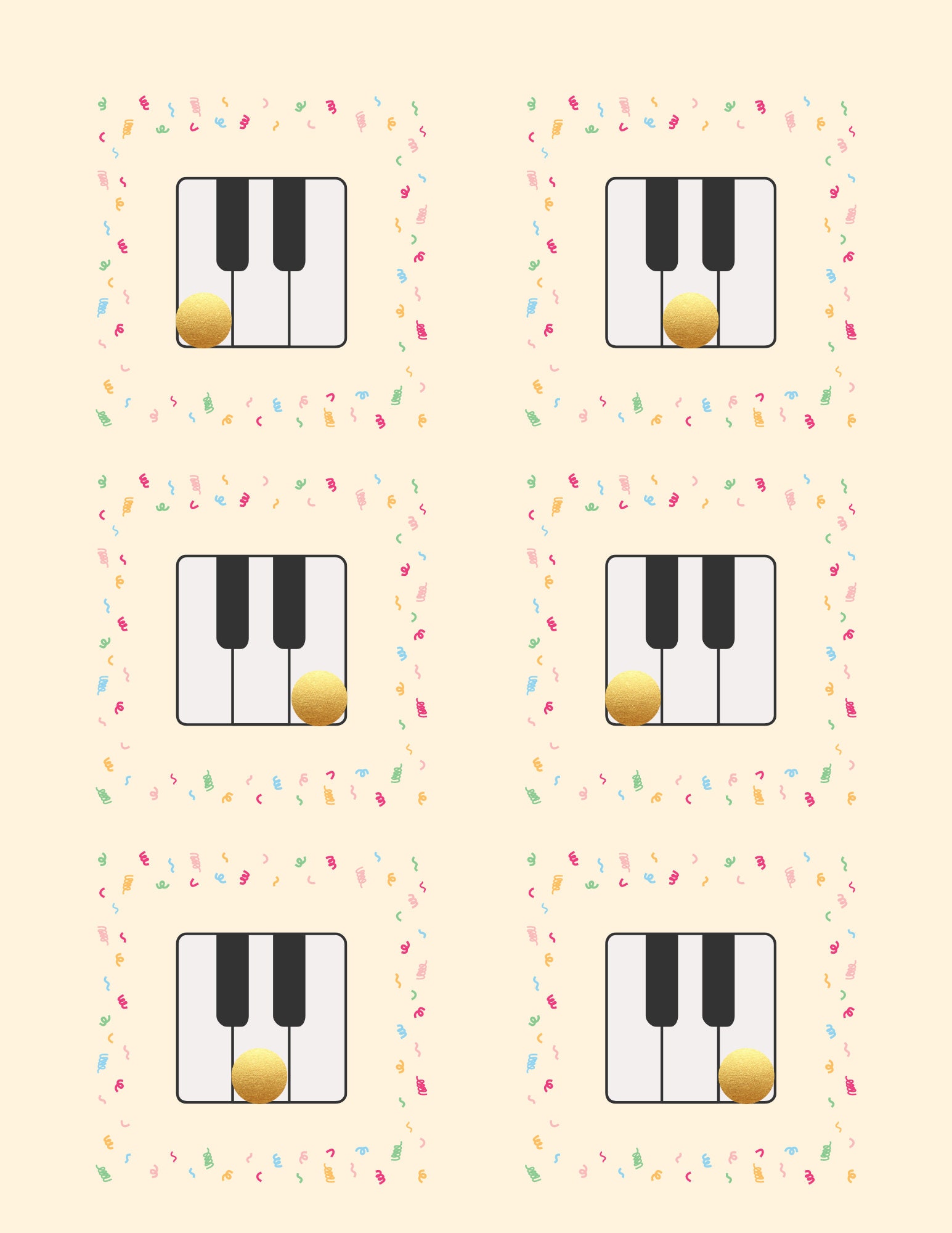 Piano Keys and Letters Piano Game Music Game Music Theory Game ...