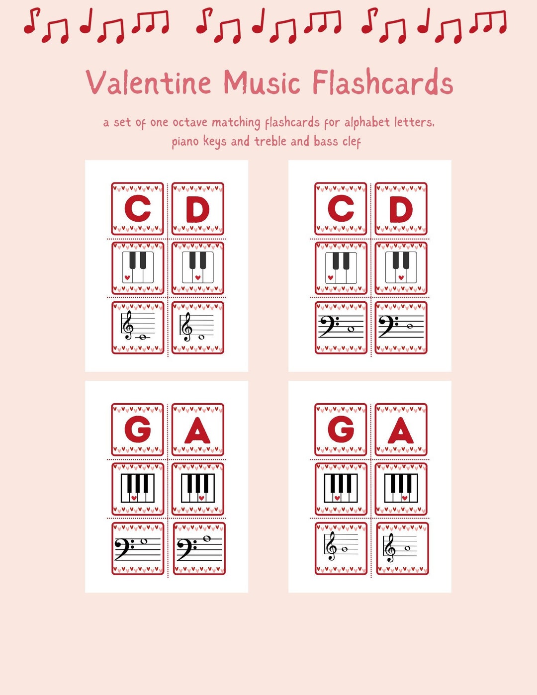 Music Flashcards Piano Lessons Music Activity Music Game Piano Games ...