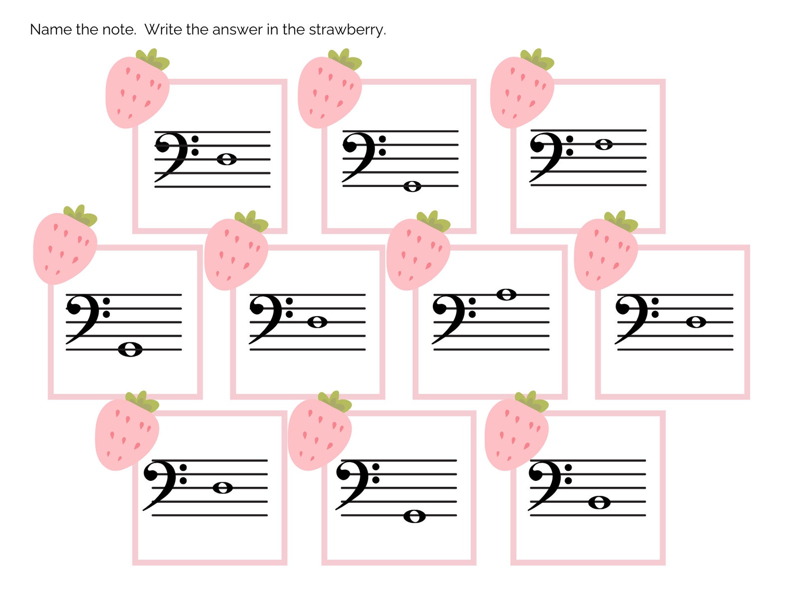 Music Theory Worksheets Music Printable Piano Homework Music Lesson ...