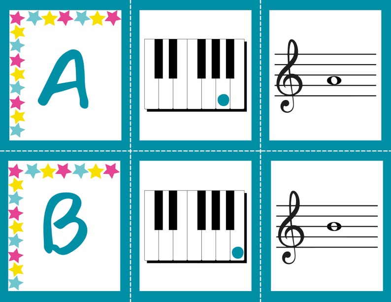 Music Note Match Music Education Music Theory Game Group Piano Lessons ...