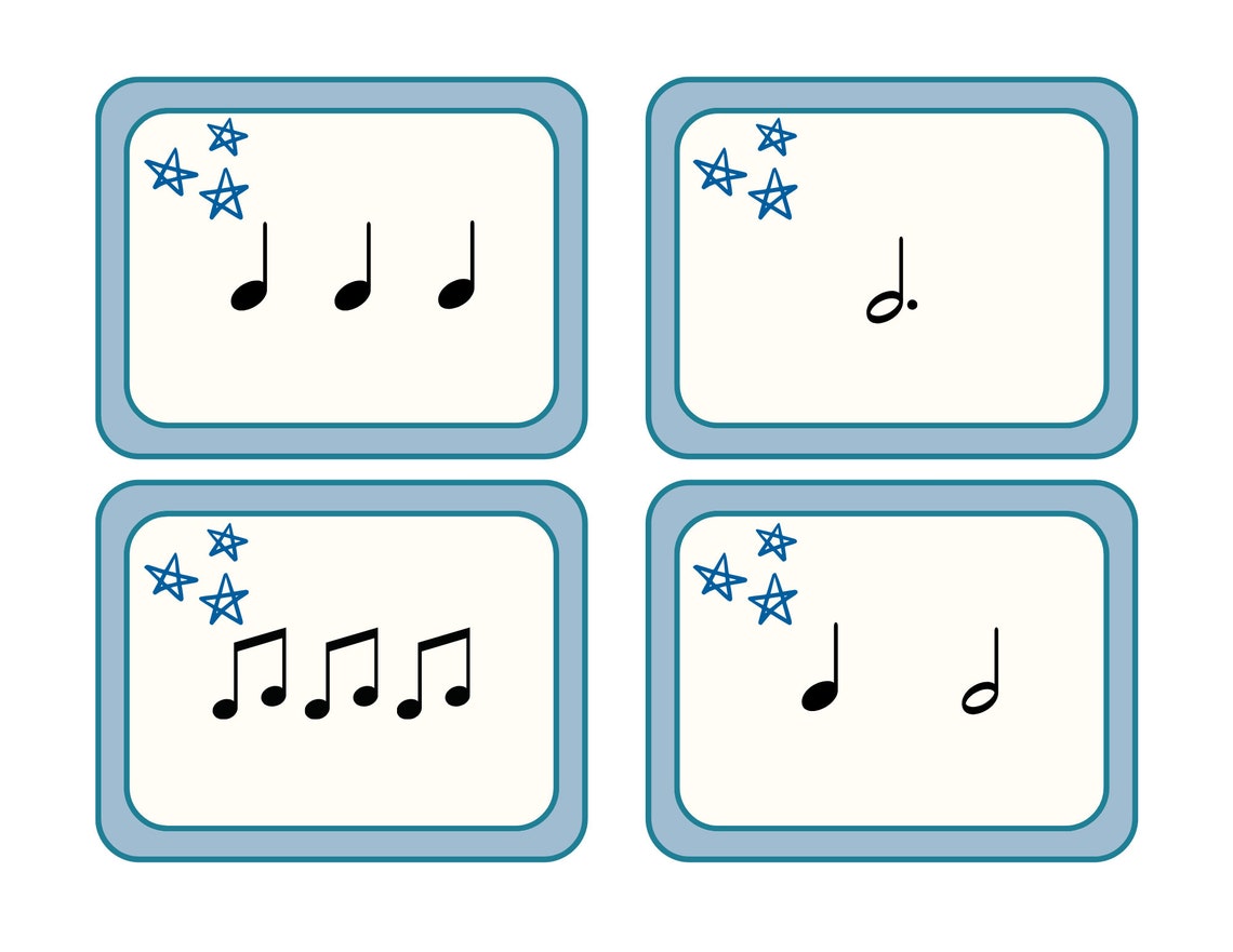 Rhythm Game Music Education Music Theory Game Music Printable ...